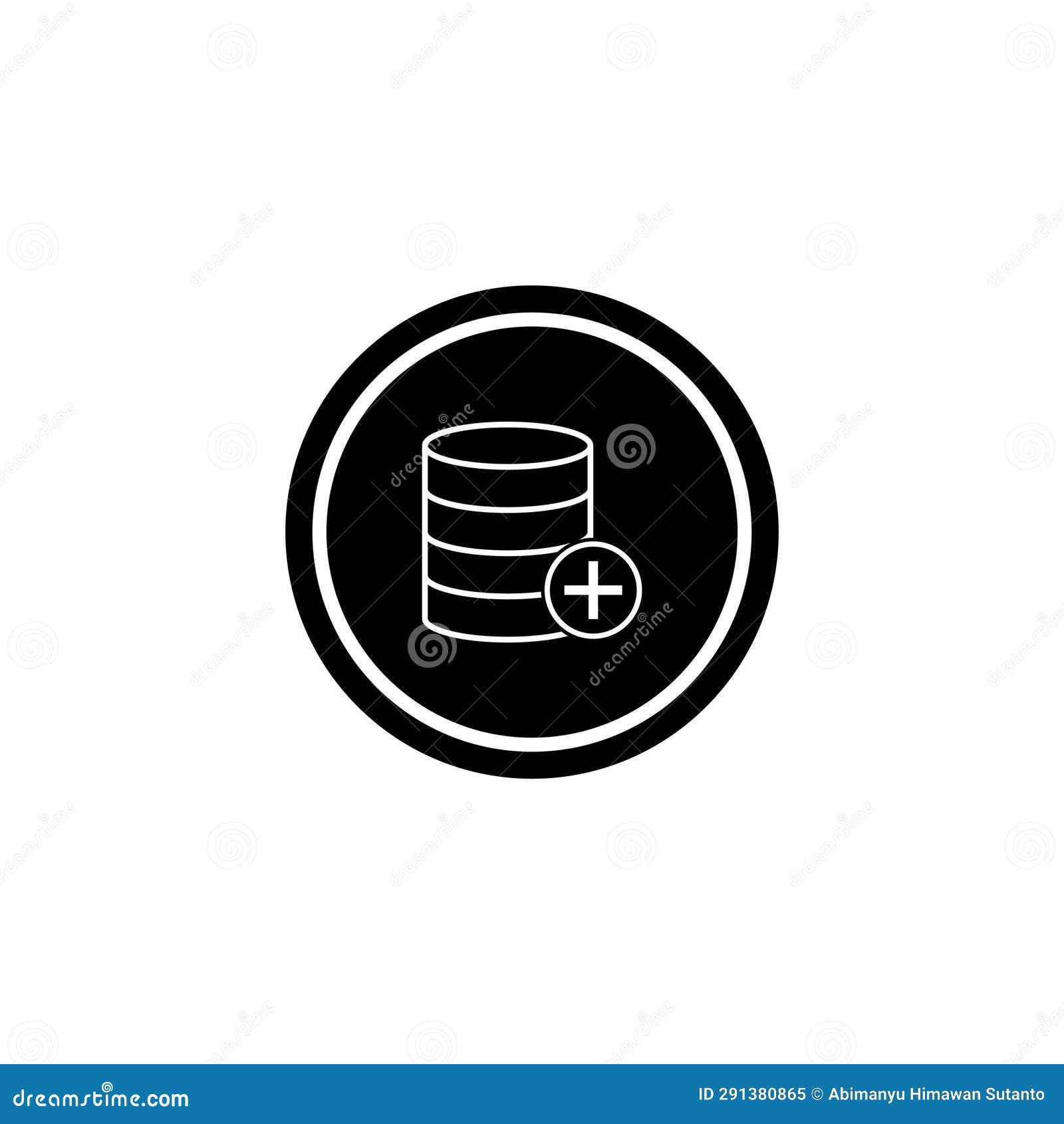Database icon vector stock illustration. Illustration of database ...