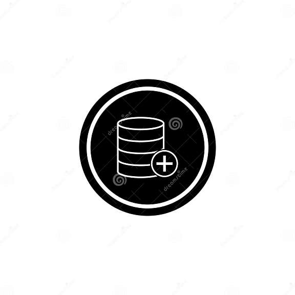 Database icon vector stock illustration. Illustration of database ...
