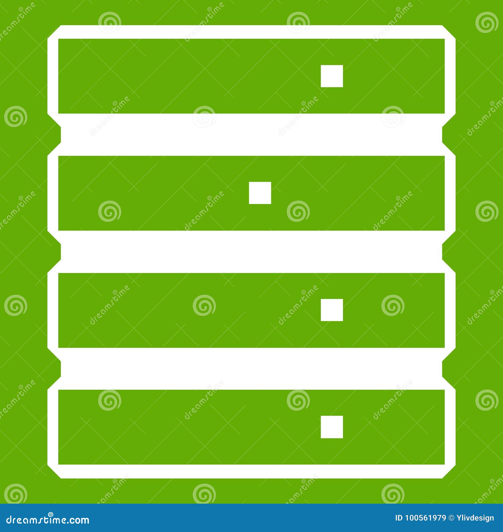 Database icon green stock vector. Illustration of data - 100561979