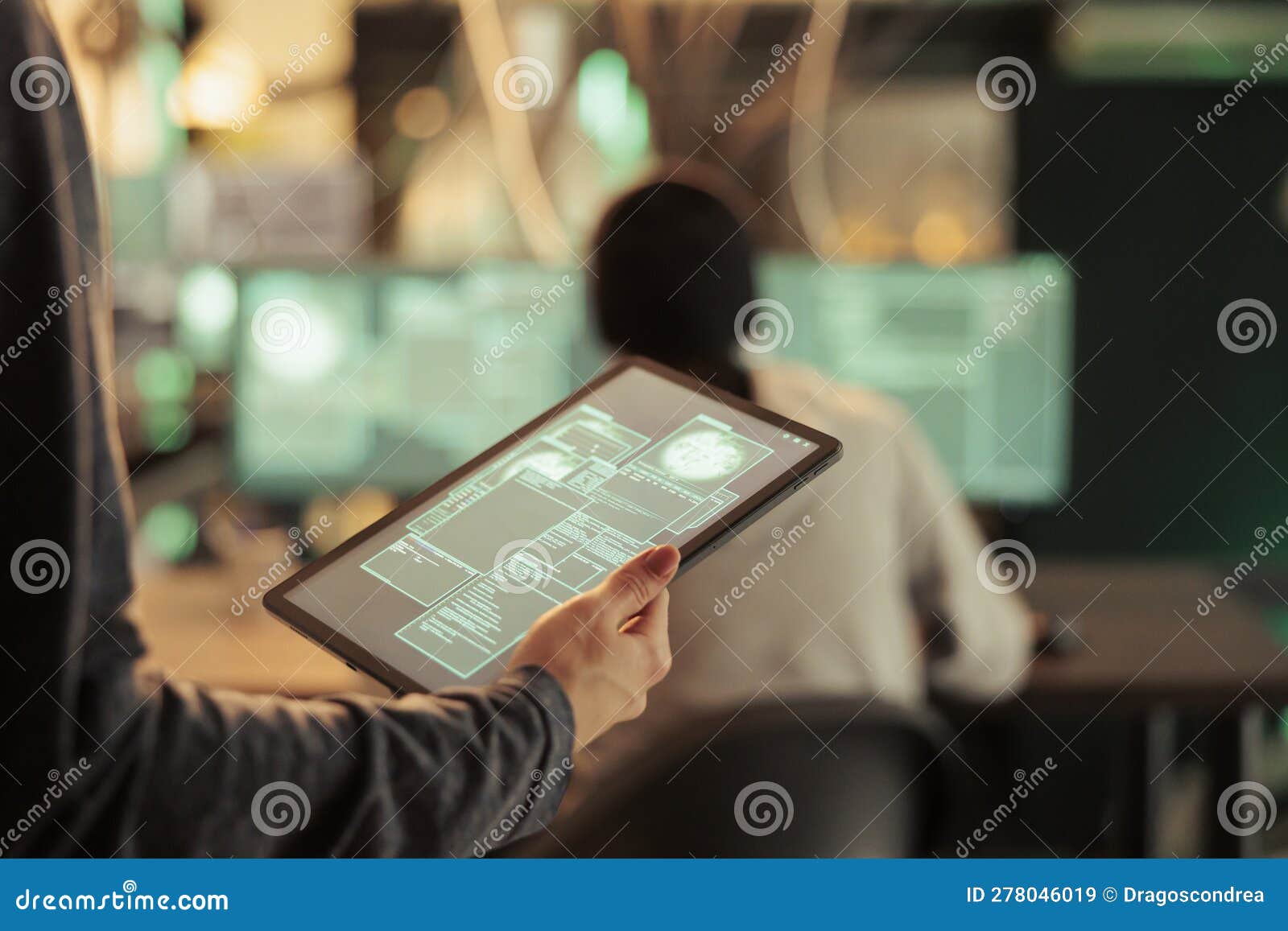 Database Illegal Access, Successful Computer System Hacking on Tablet Stock Image - Image of ...