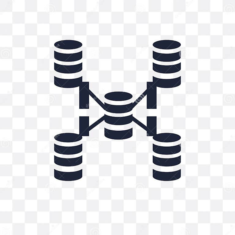 Database Interconnected Transparent Icon. Database Interconnected ...