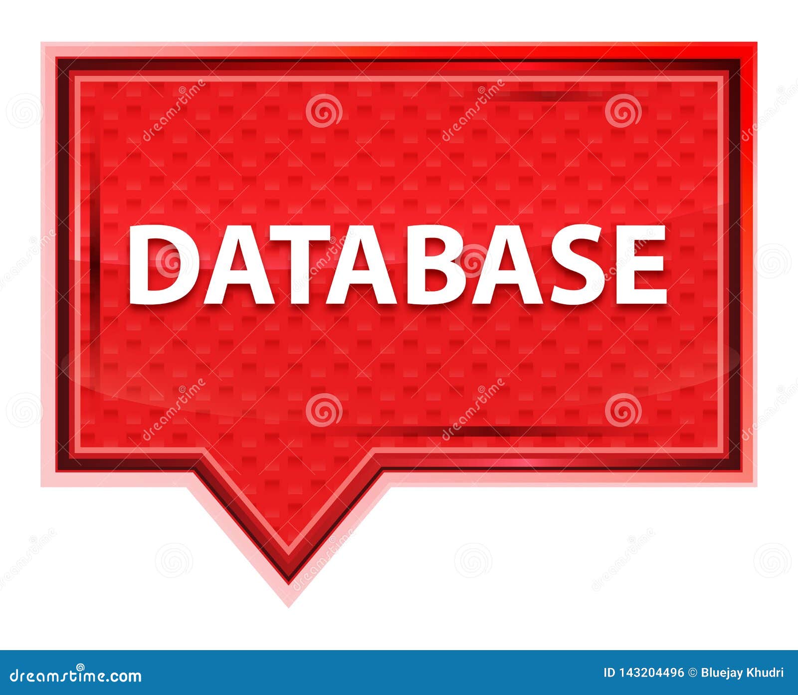 Database Misty Rose Pink Banner Button Stock Illustration ...