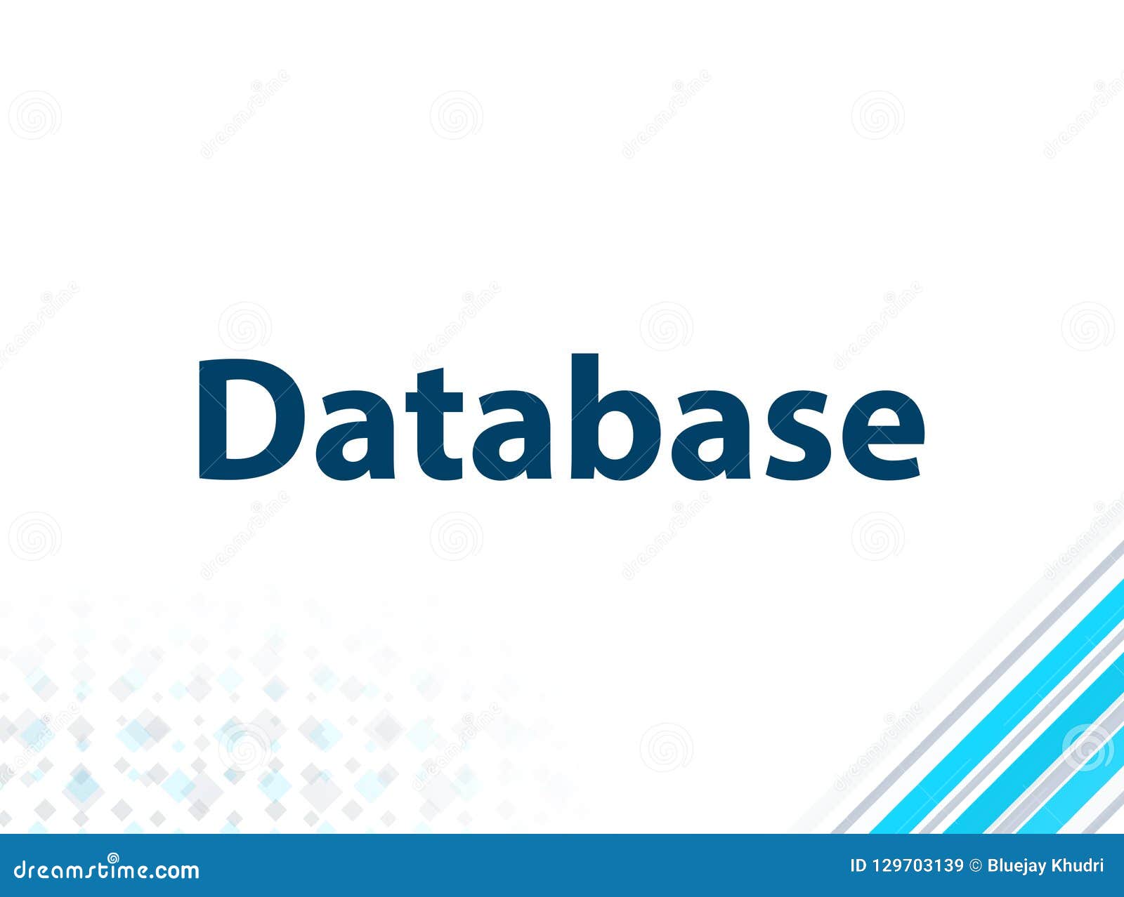 Database Modern Flat Design Blue Abstract Background Stock Illustration ...
