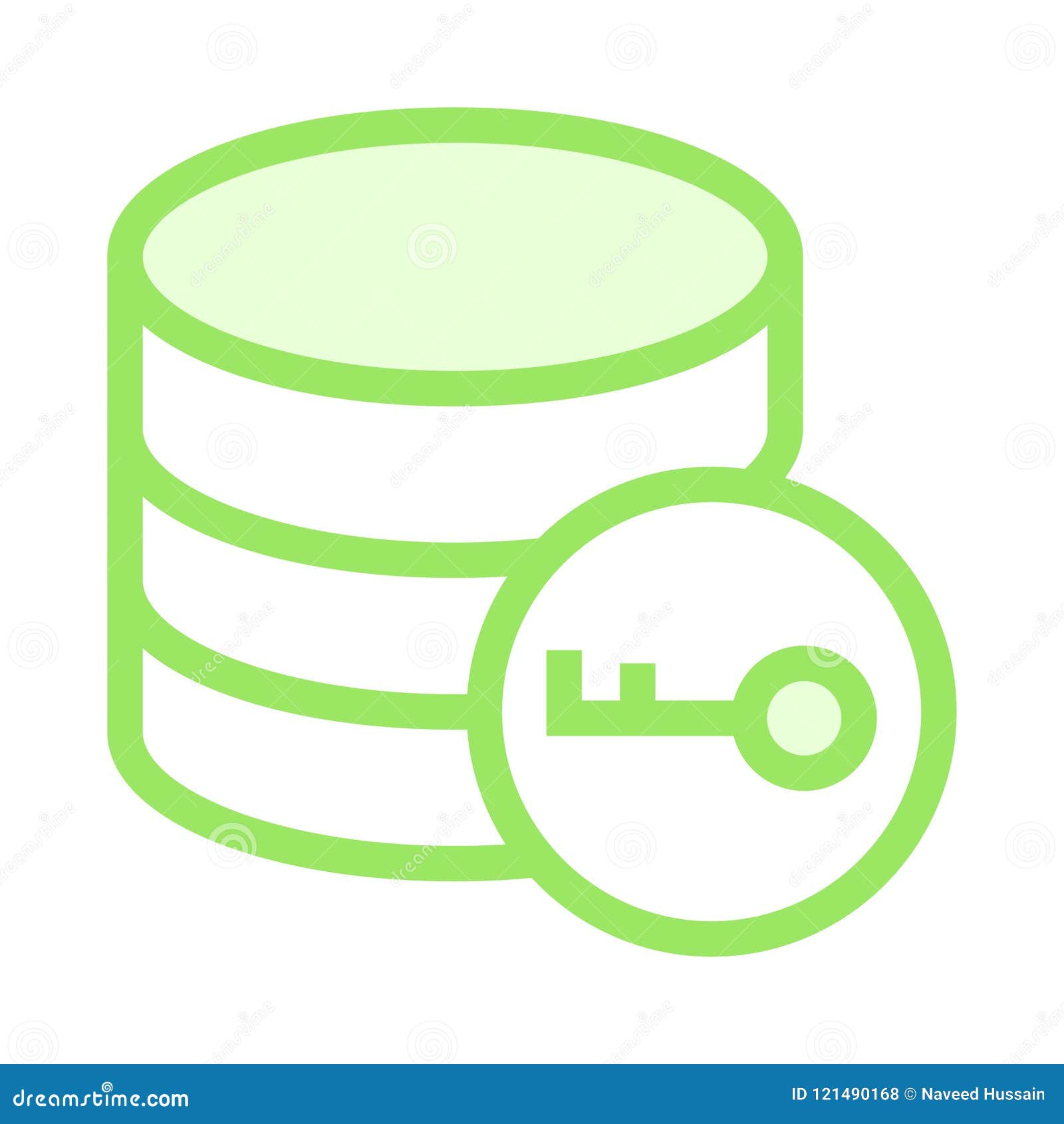 Database Key Color Line Icon Stock Illustration - Illustration of apps ...