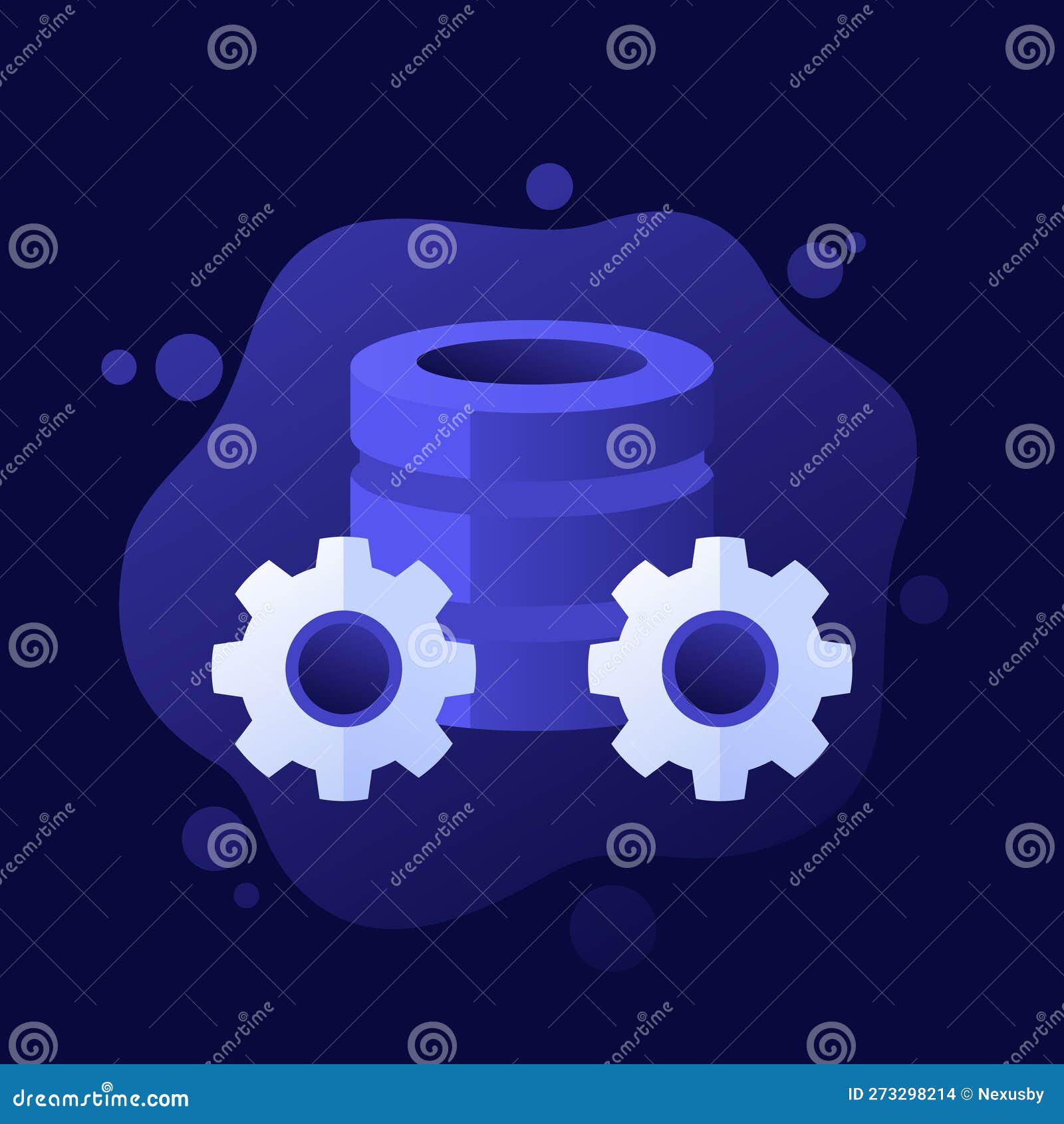Database Maintenance Icon, Vector Design Stock Vector - Illustration of ...