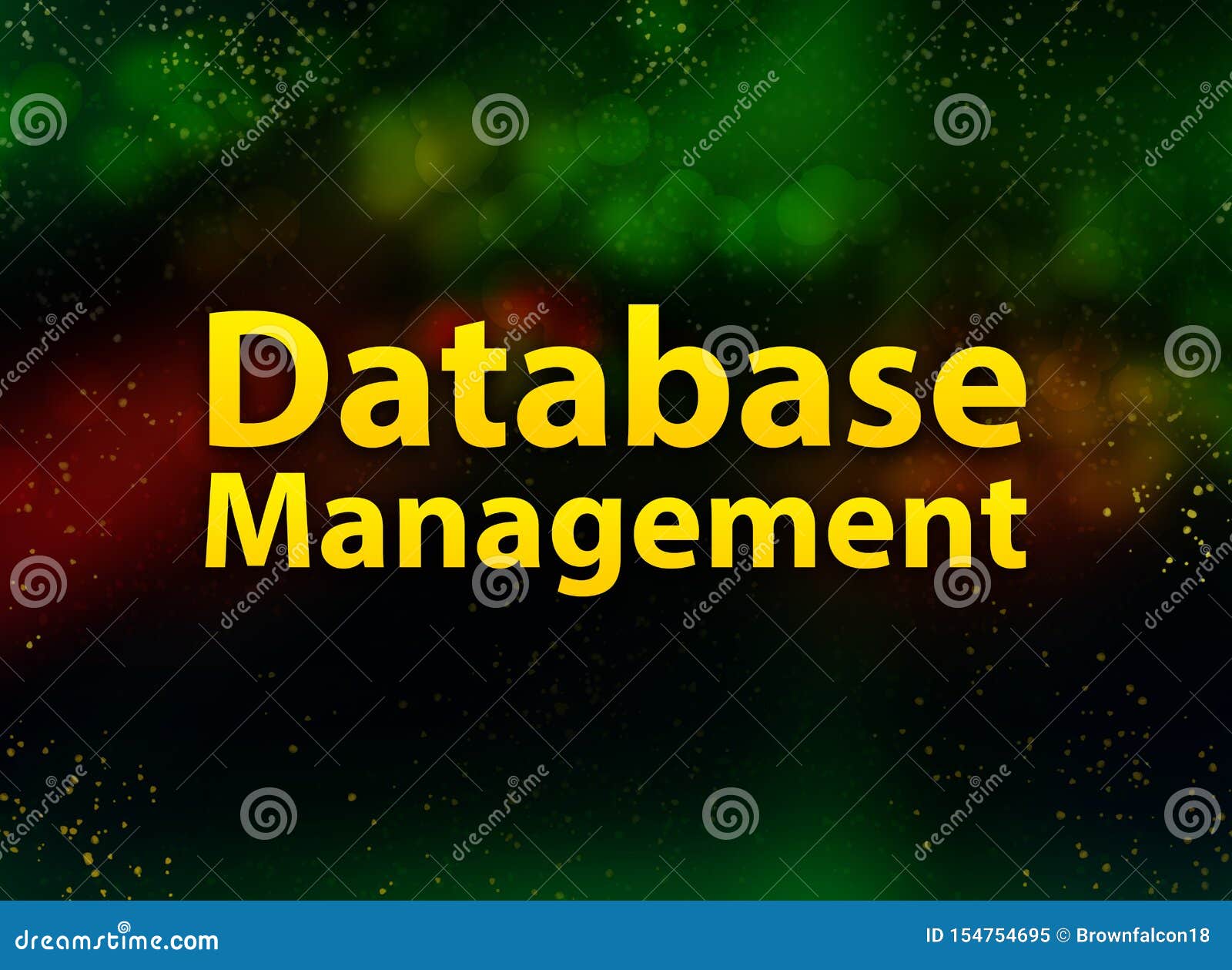 Database Management Abstract Bokeh Dark Background Stock Illustration ...