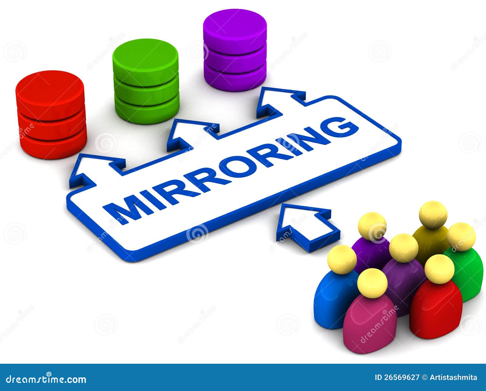 Database mirror stock illustration. Illustration of base - 26569627