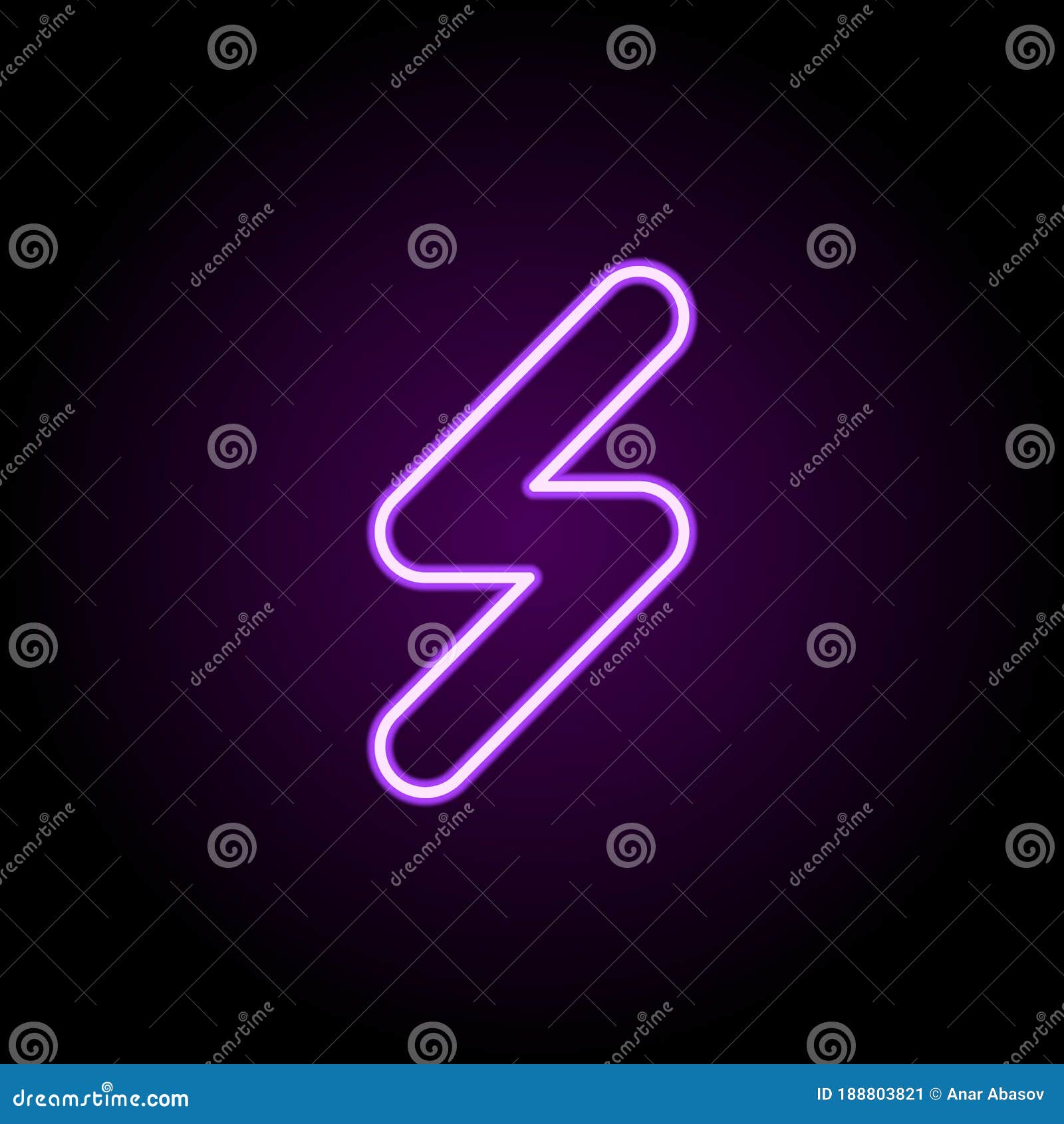 Database Neon Icon. Elements of Web Set Stock Illustration ...