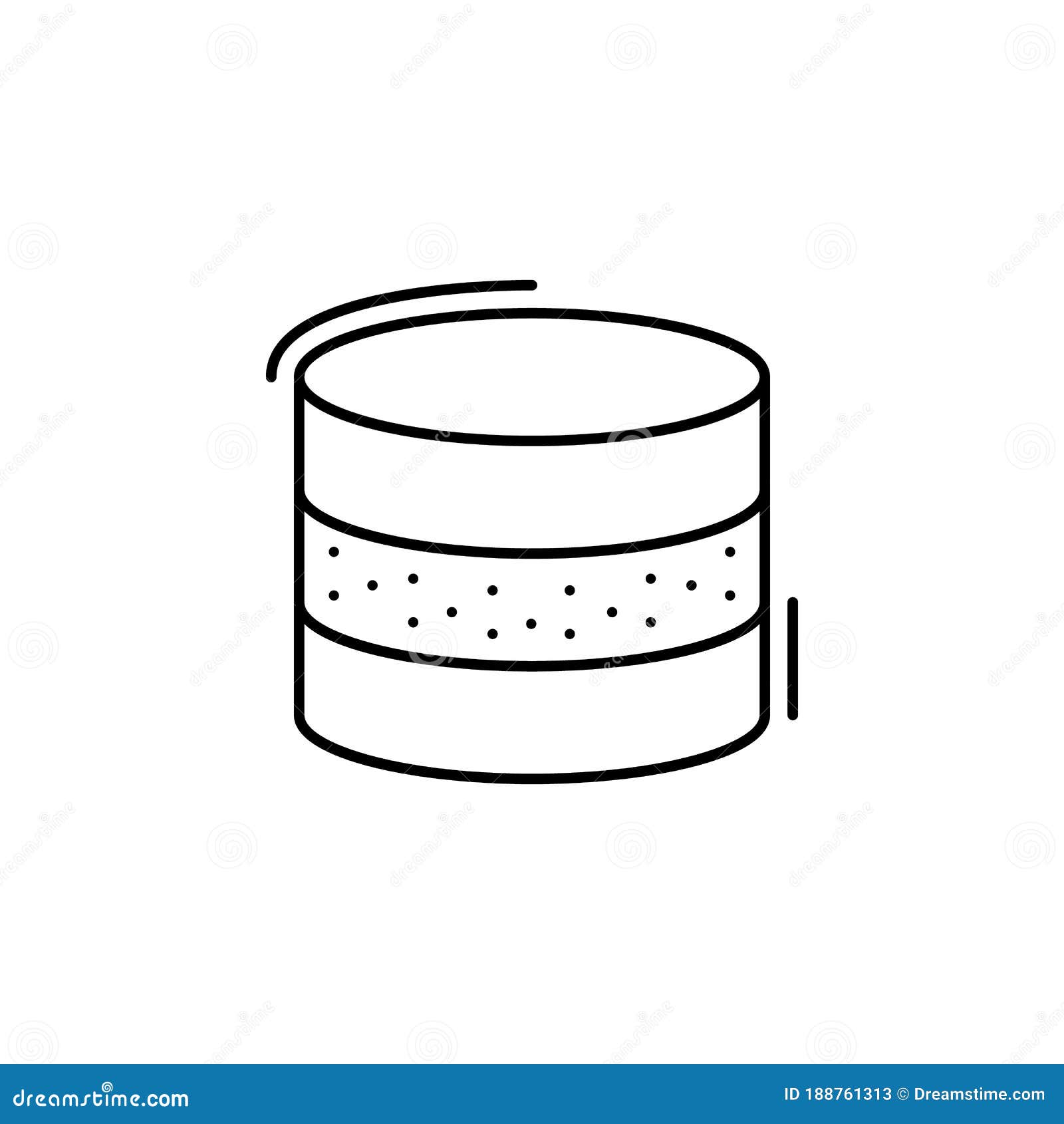 Database Networking Icon Simple Line Outline Vector Elements Of Storage And Cloud Icons For
