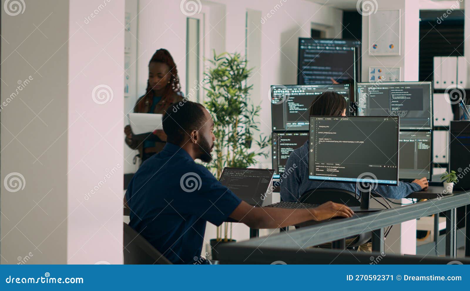 Database Programer Working On Html Script Code To Develop Program App
