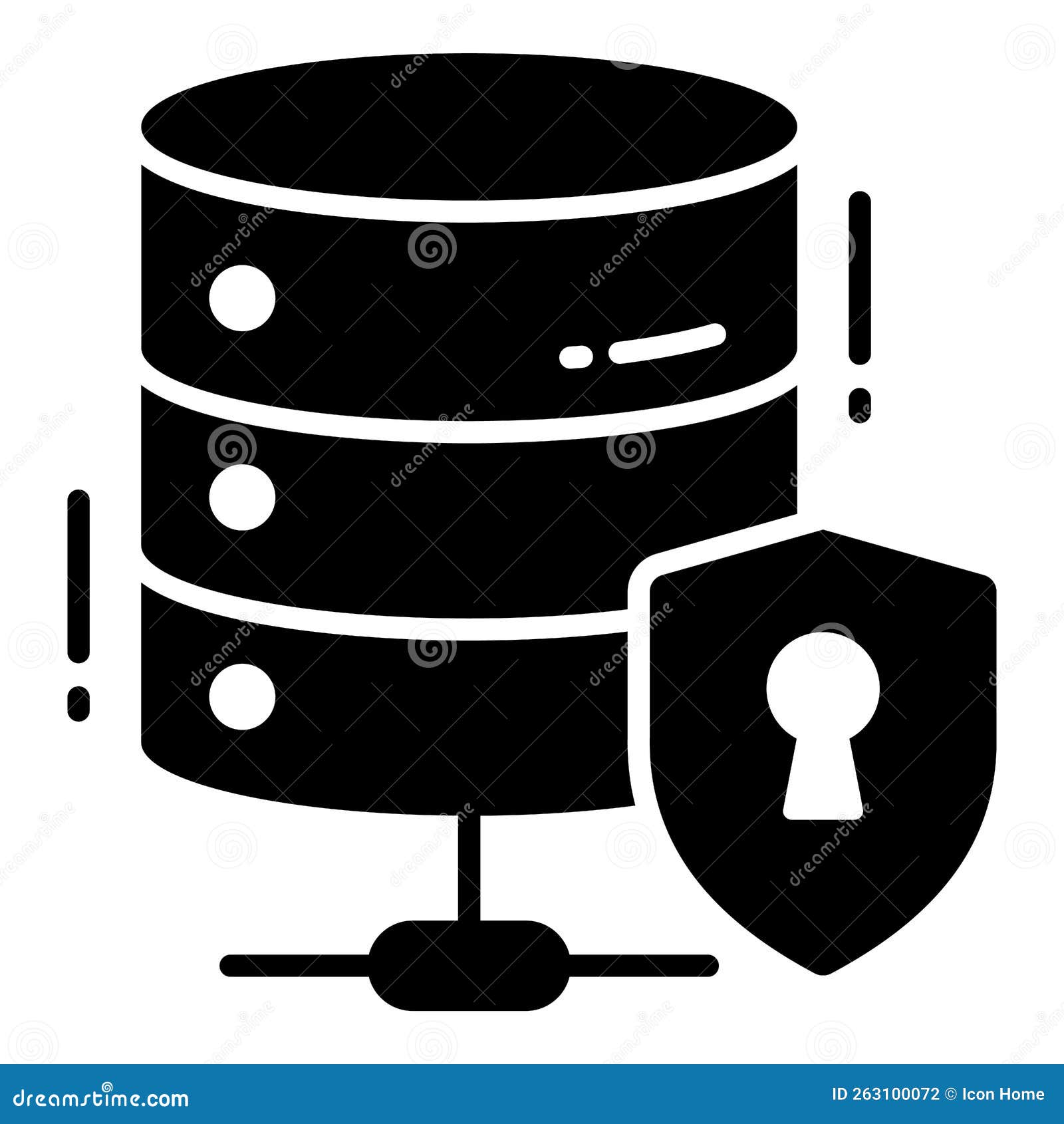 Database, Protection and Security Vector Icons Set Cyber Computer Network Business Data ...