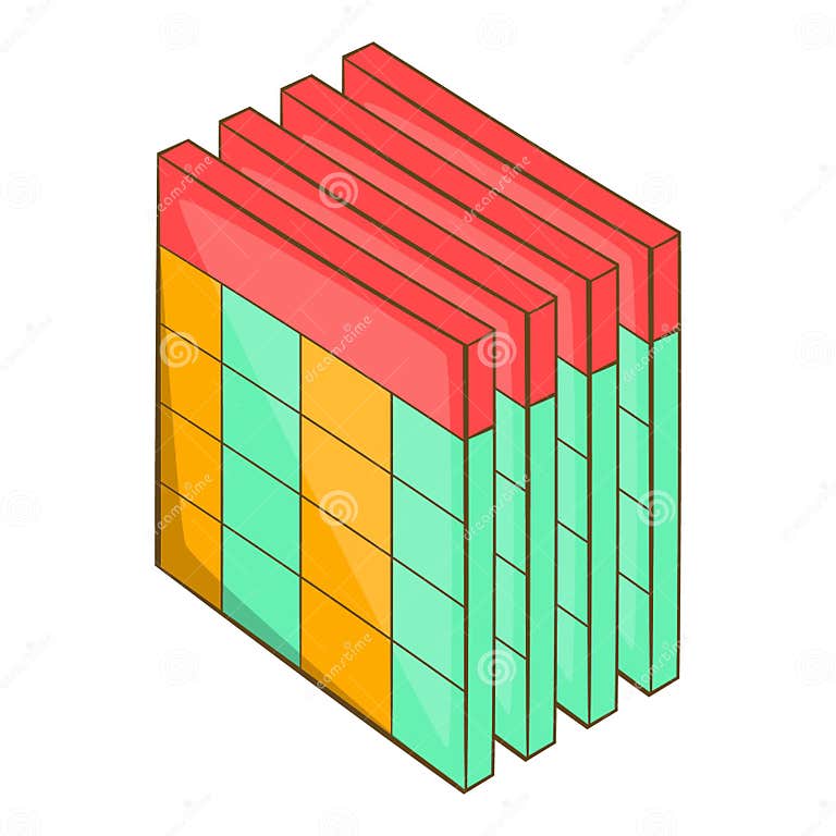 Database Query Table Icon, Cartoon Style Stock Vector - Illustration of ...