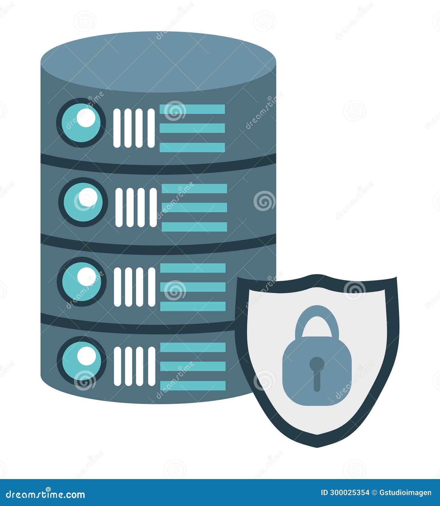 Database Security Illustration Stock Illustration - Illustration of ...