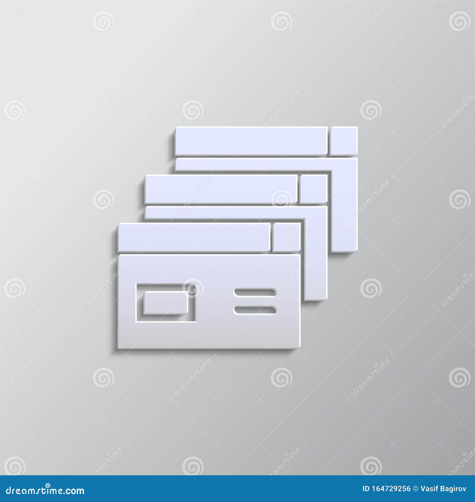 Database, Server, Brewers Paper Style, Icon. Paper Style Vector Icon ...