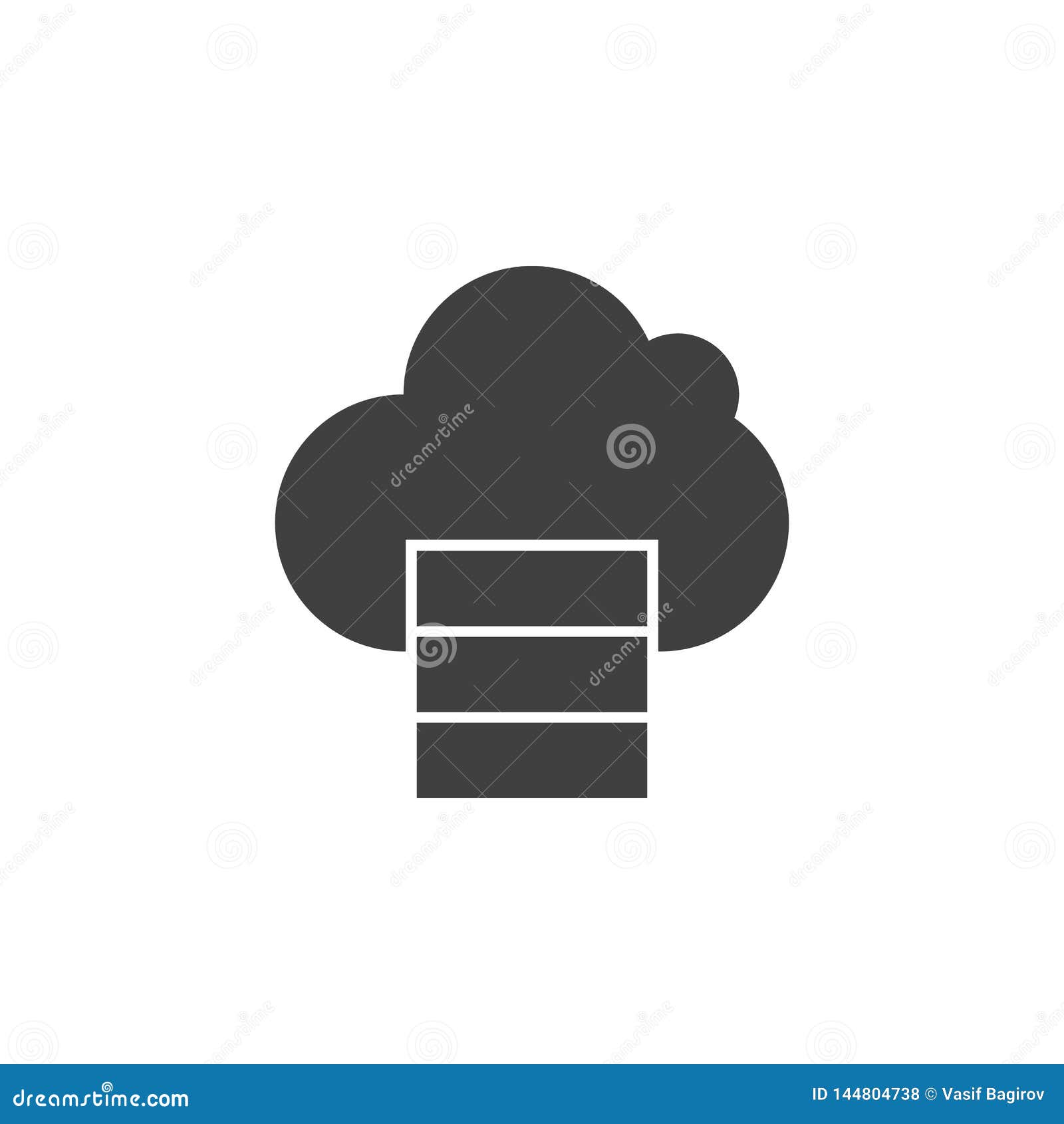 Database Server Cloud Computing Vector Icon Element Of Data For Mobile Concept And Web Apps 7757