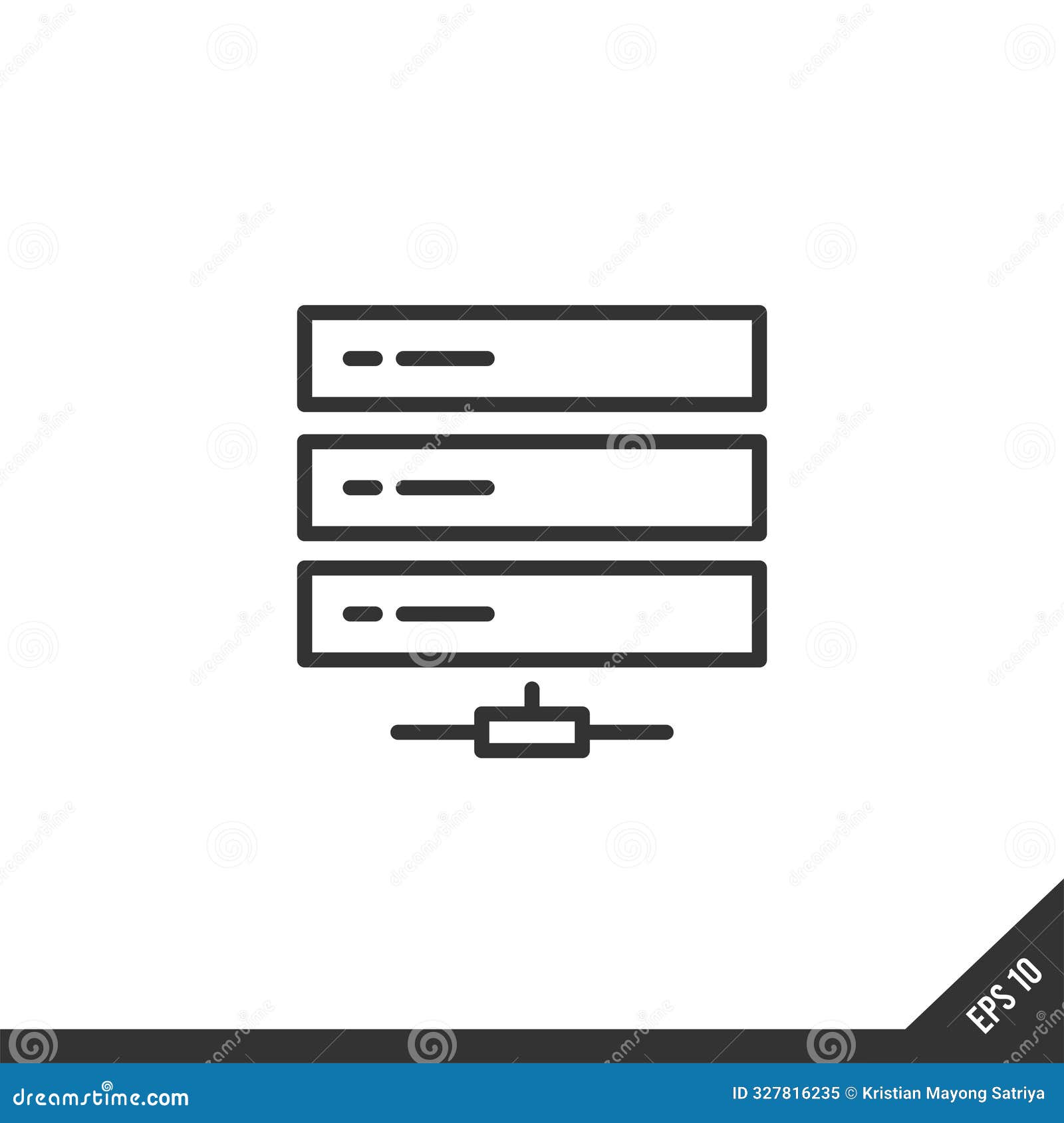Database Server And Cloud Service Line Icons Stock Vector Illustration Of Traffic Website