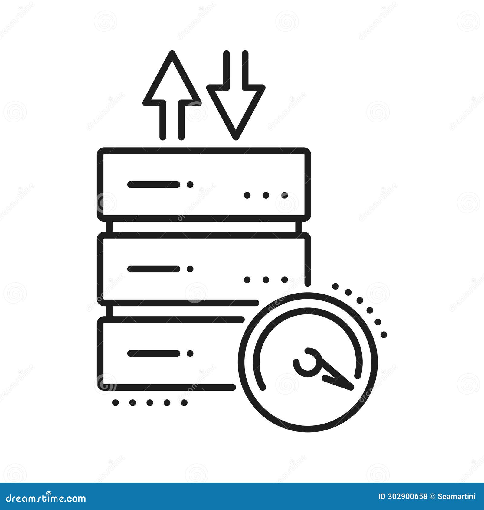 Database Server, Cloud Storage Service Icon Stock Vector - Illustration ...