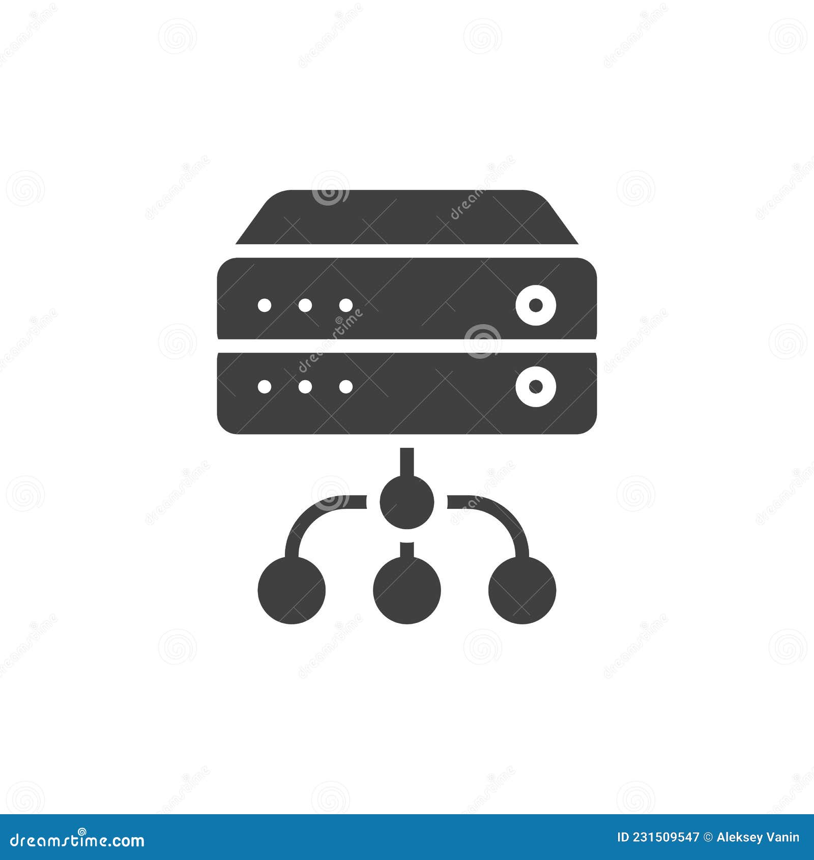 Database Server Connection Vector Icon Stock Vector - Illustration of ...