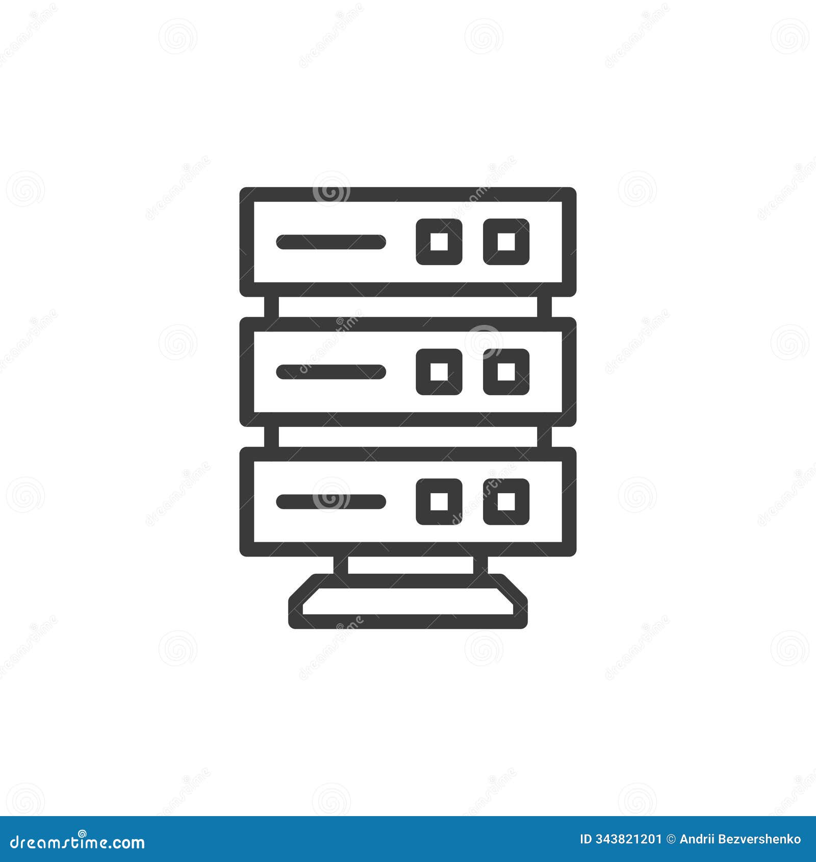 SQL Server Icon Black Line Art Vector Logo | CartoonDealer.com #330201944