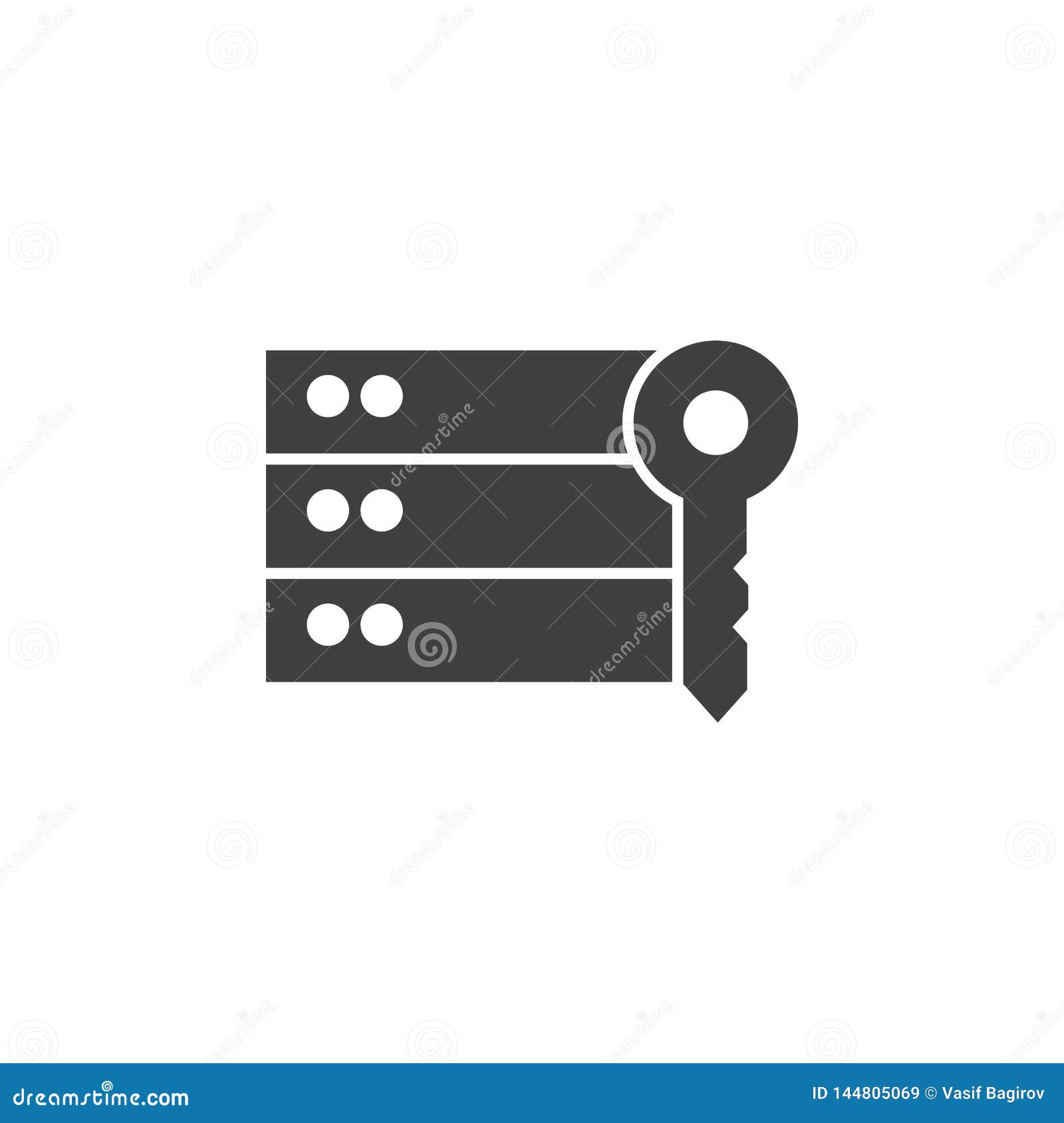 Database Server Key Vector Icon Element Of Data For Mobile Concept And Web Apps Illustration 3880