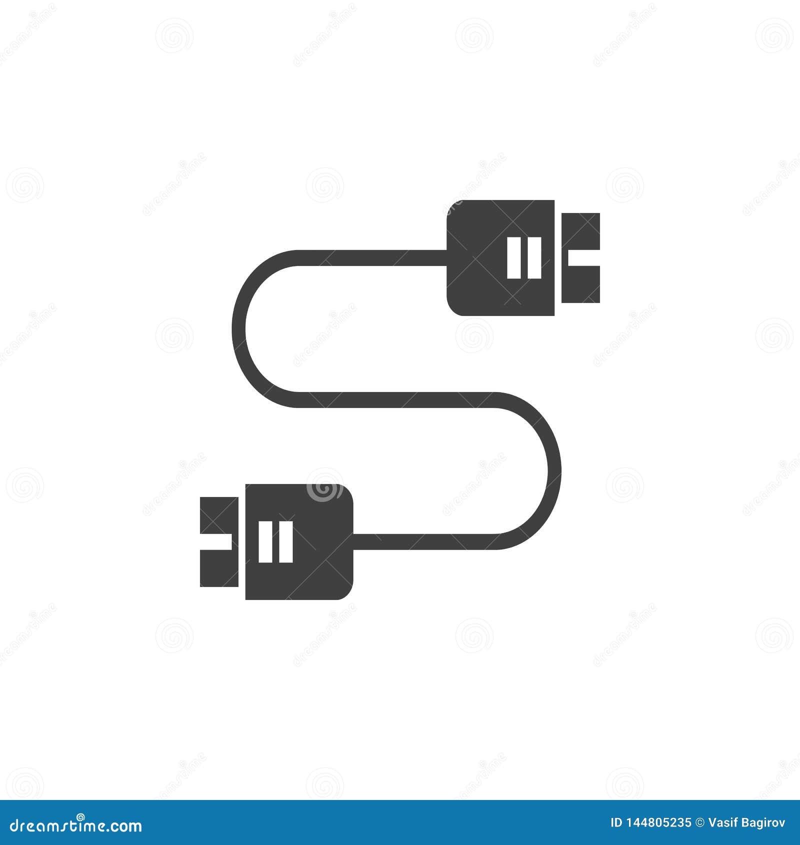 Database, Server, Plug in Vector Icon. Element of Data for Mobile ...