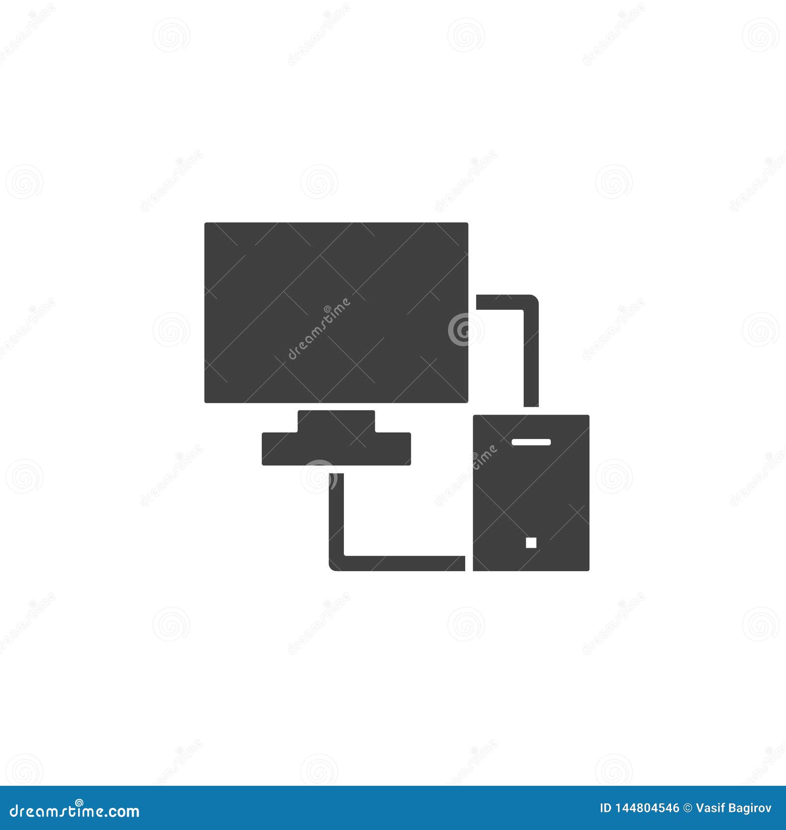Database Server Responsive Vector Icon Element Of Data For Mobile Concept And Web Apps