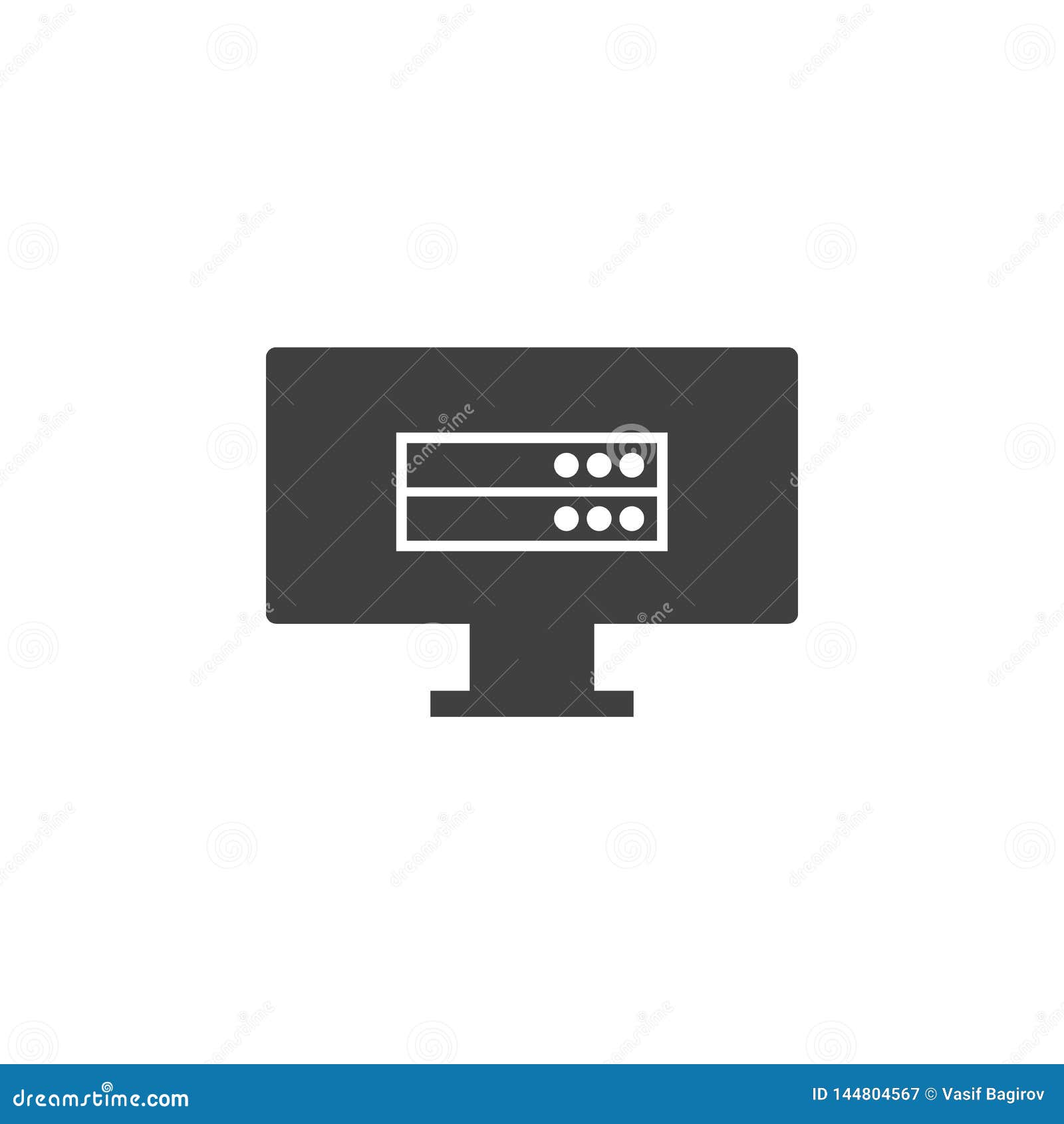 Database Server Vector Icon Element Of Data For Mobile Concept And