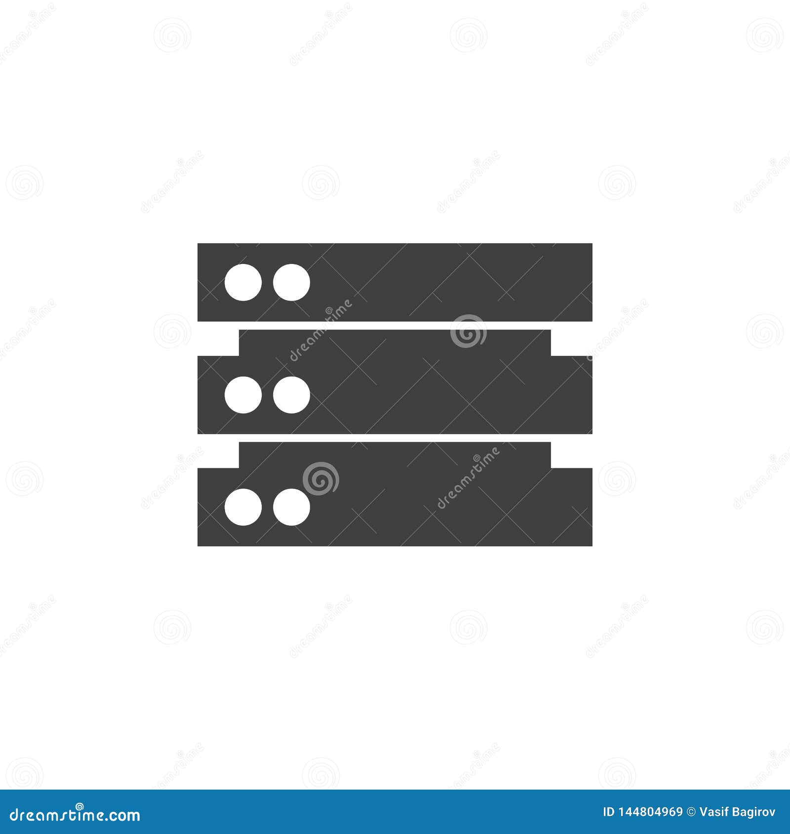 Database Server Vector Icon Element Of Data For Mobile Concept And Web Apps Illustration Stock