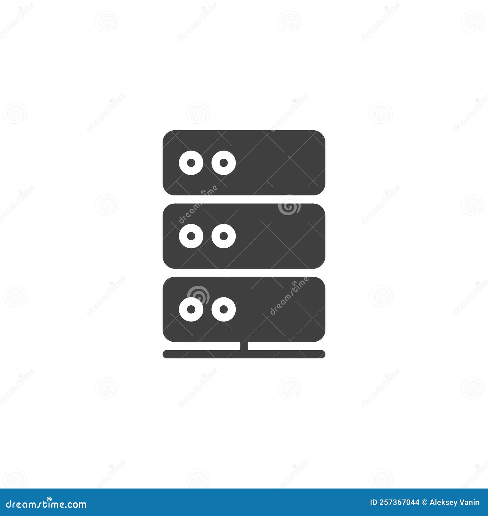 Database Server Vector Icon Stock Vector - Illustration of perfect ...