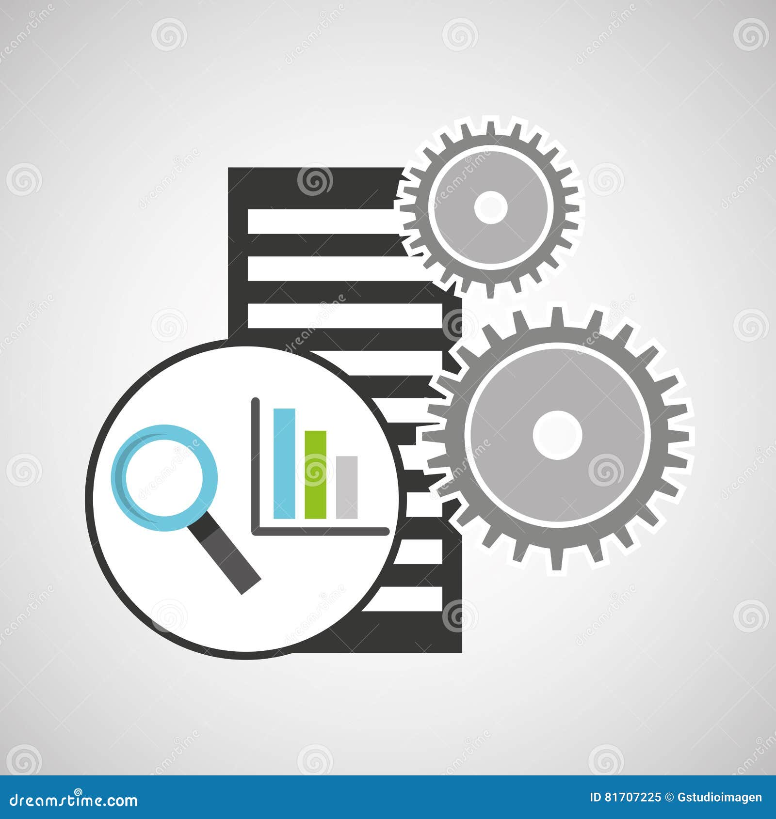 Database Setting Statistical Optimized Icon Stock Vector - Illustration ...