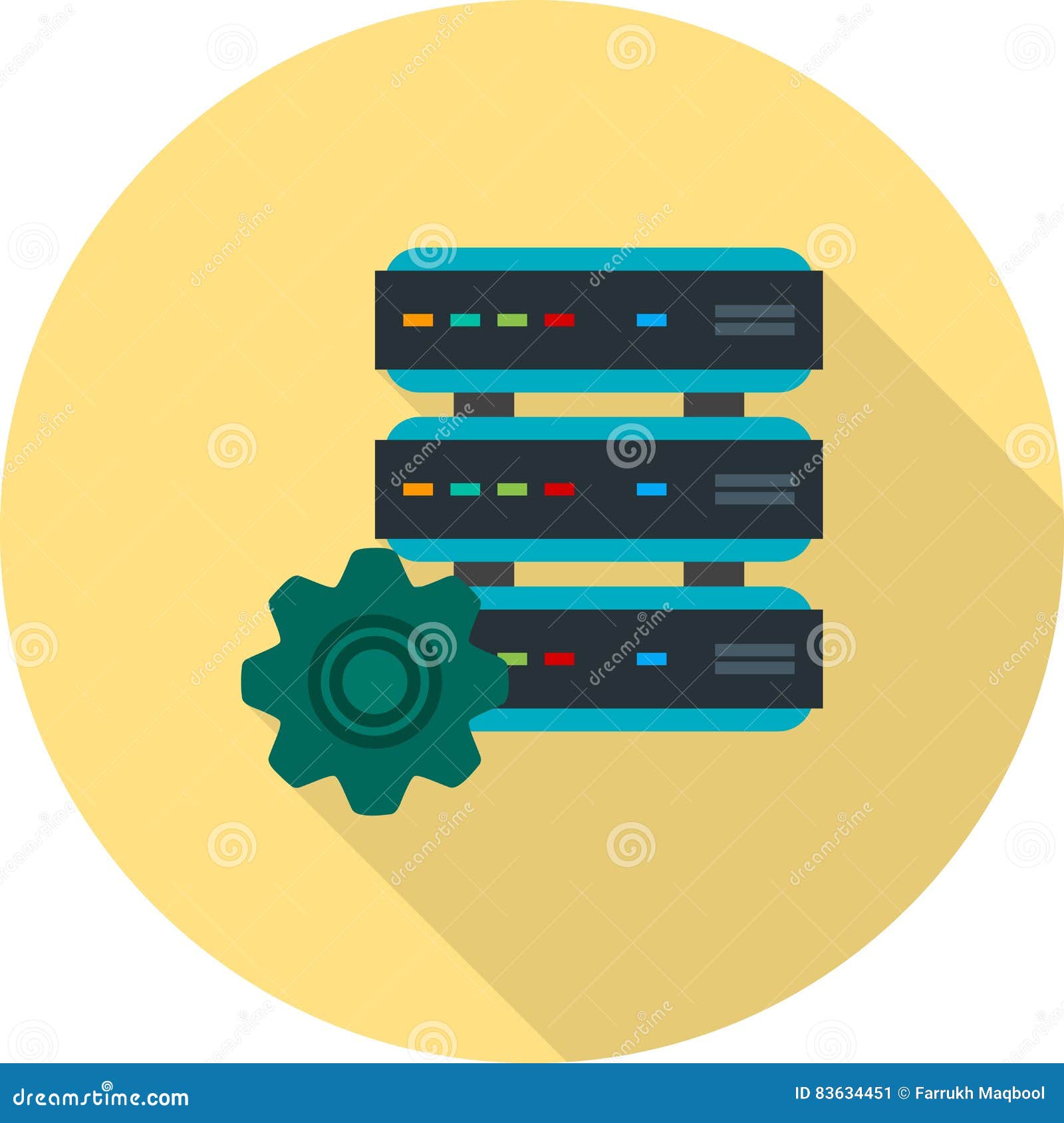 Database Settings stock vector. Illustration of computer - 83634451