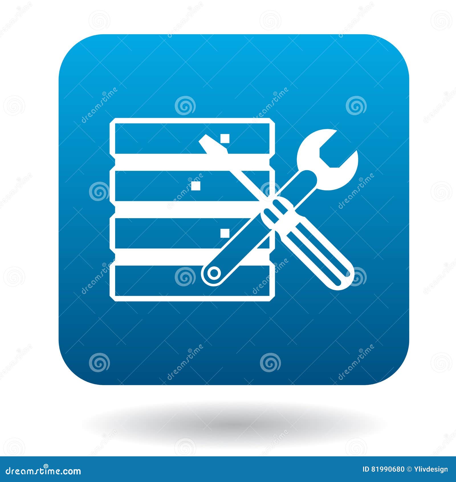 Database Setup Icon, Simple Style Stock Vector - Illustration of design ...