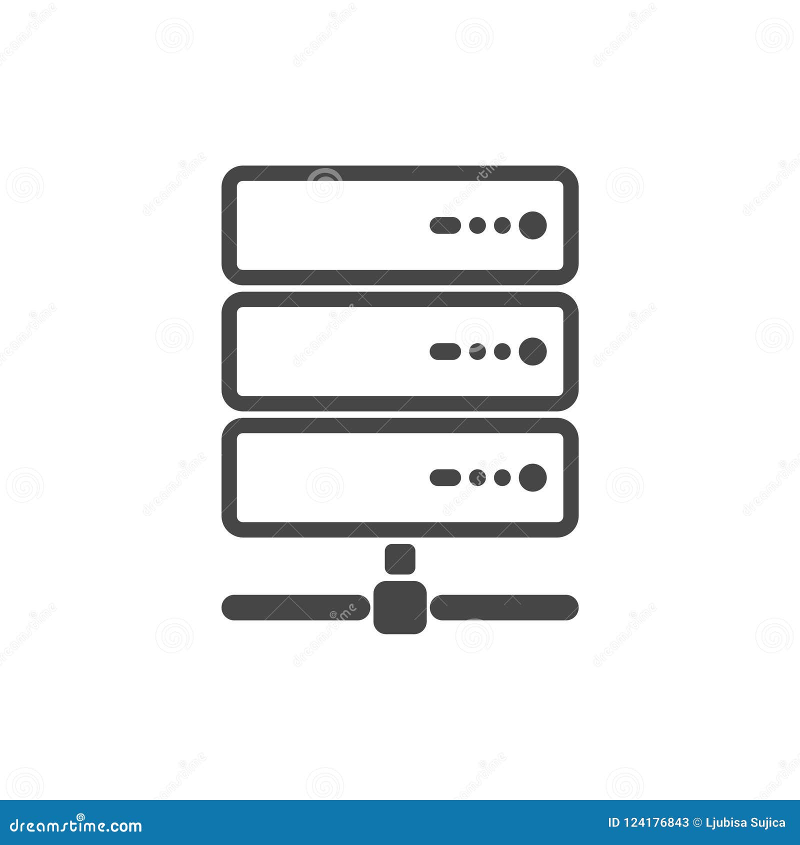 Database Sign Icon, Database Icon Stock Vector - Illustration of ...