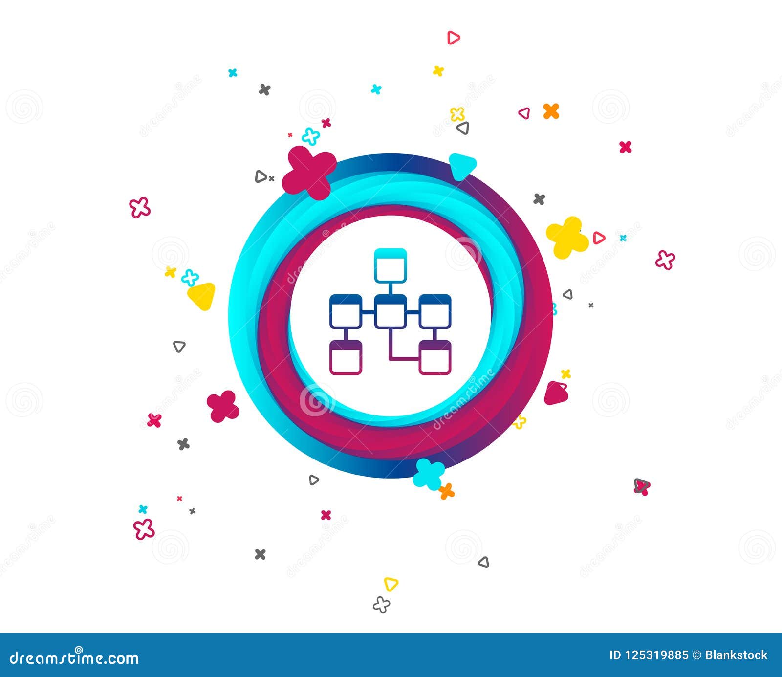 Database Relational Icon. Database Connection Symbol Vector ...