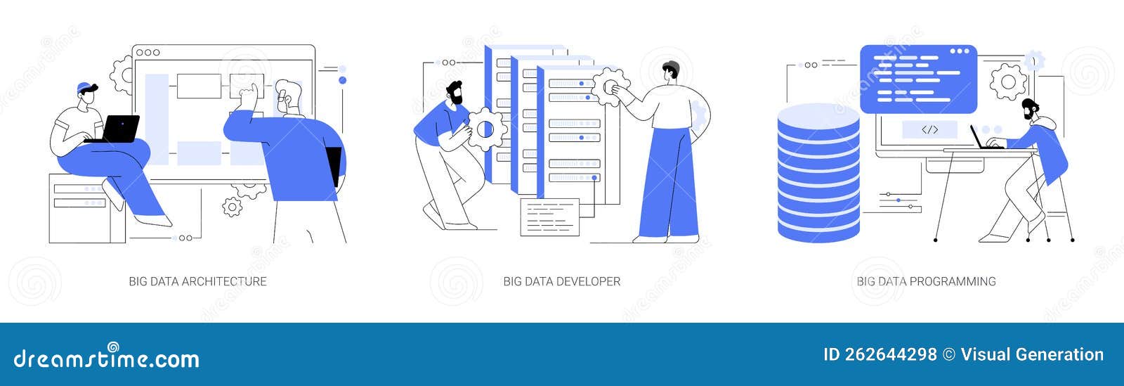 Database Storage Abstract Concept Vector Illustrations. Stock Vector ...