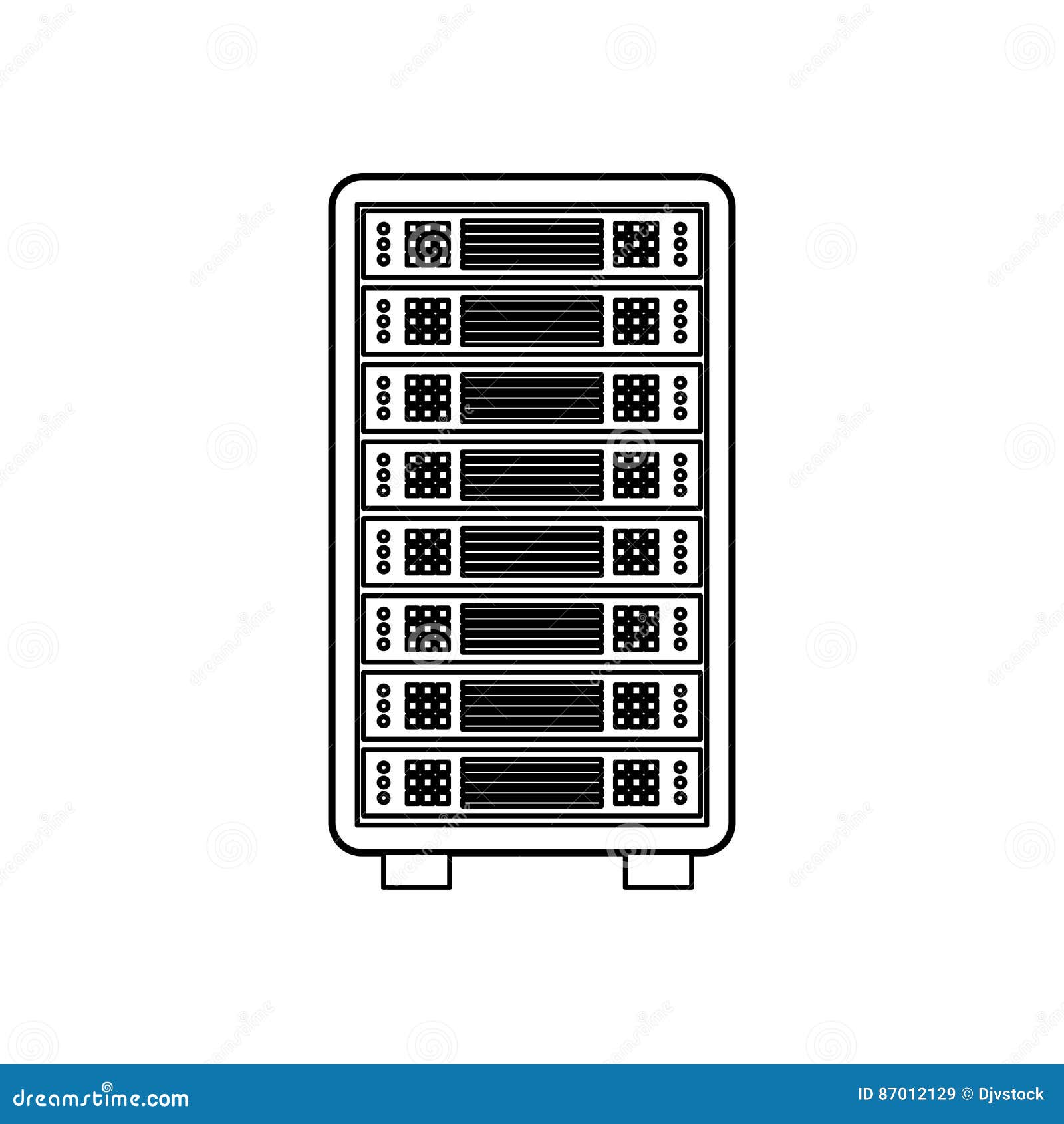 Database storage computer stock illustration. Illustration of concept ...