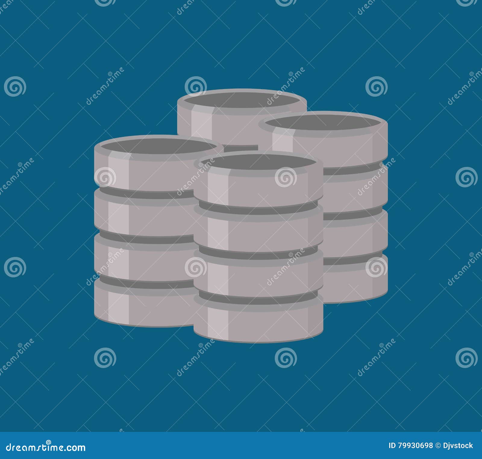 Database storage computer stock vector. Illustration of connectivity ...
