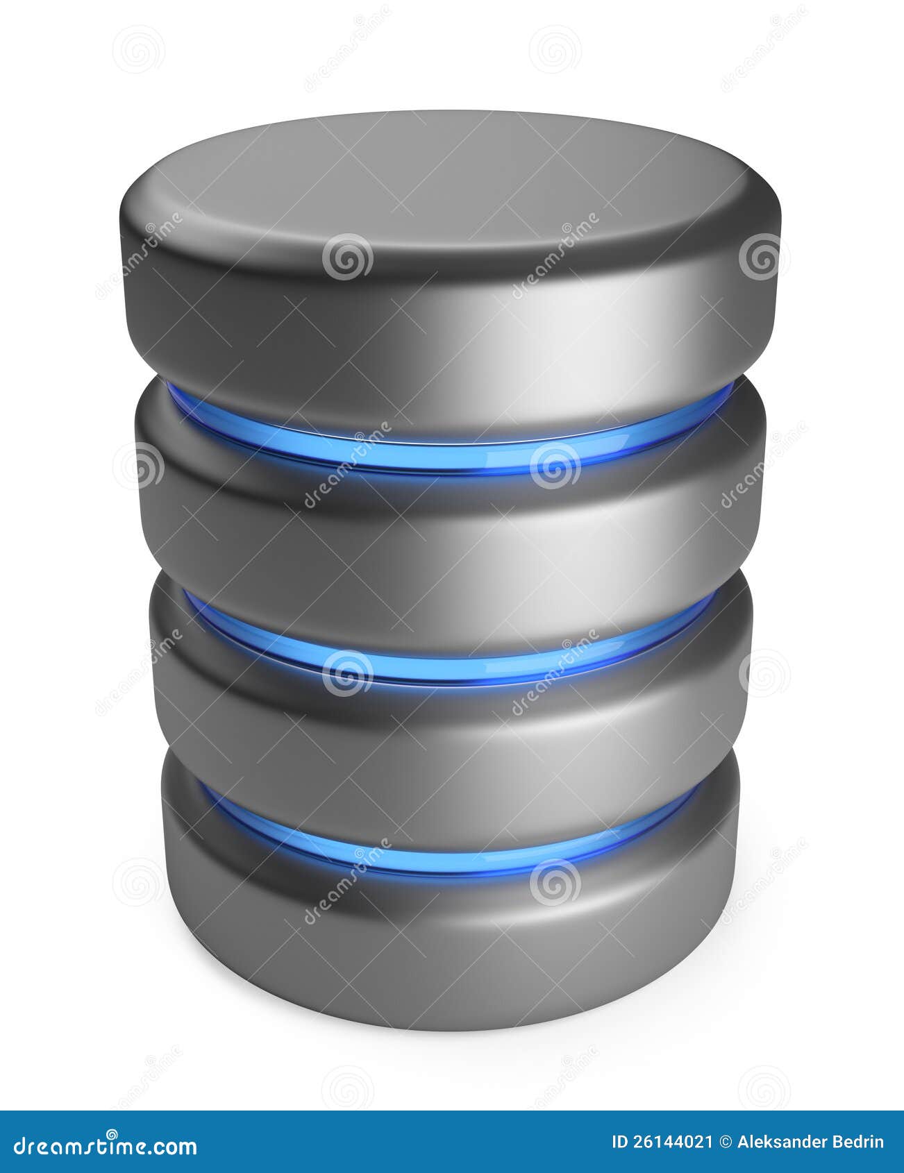 Database Storage Concept 3d Icon Isolated Stock Illustration