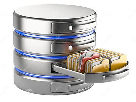 Database storage concept stock illustration. Illustration of object ...
