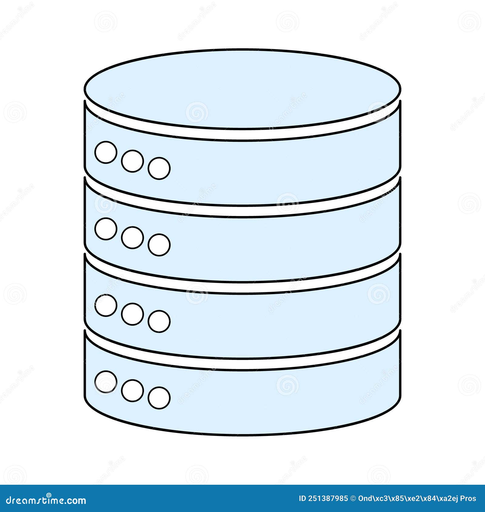Database Storage Icon, Internet Network Server Cloud Data Symbol ...