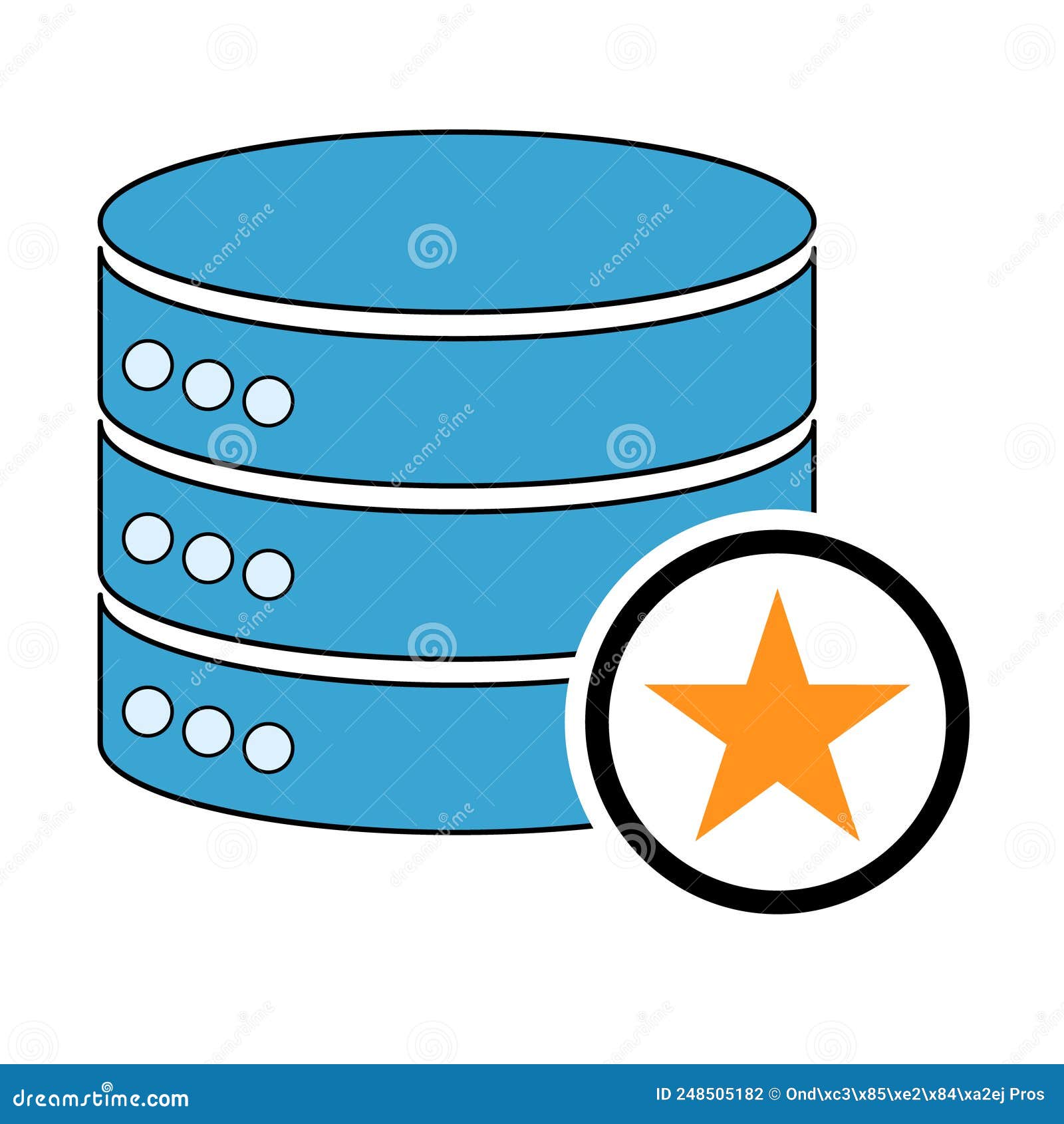 Database Storage Icon, Internet Network Server Cloud Data Symbol ...
