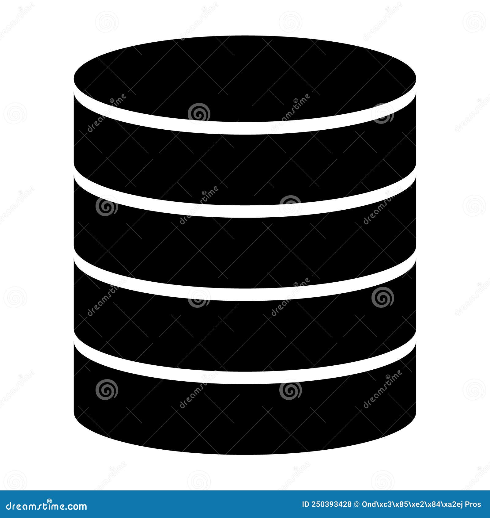 Database Storage Icon Internet Network Server Cloud Data Symbol Connection System Vector