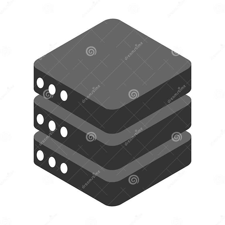 Database Storage Icon Isometric, Internet Network Server Cloud Data ...