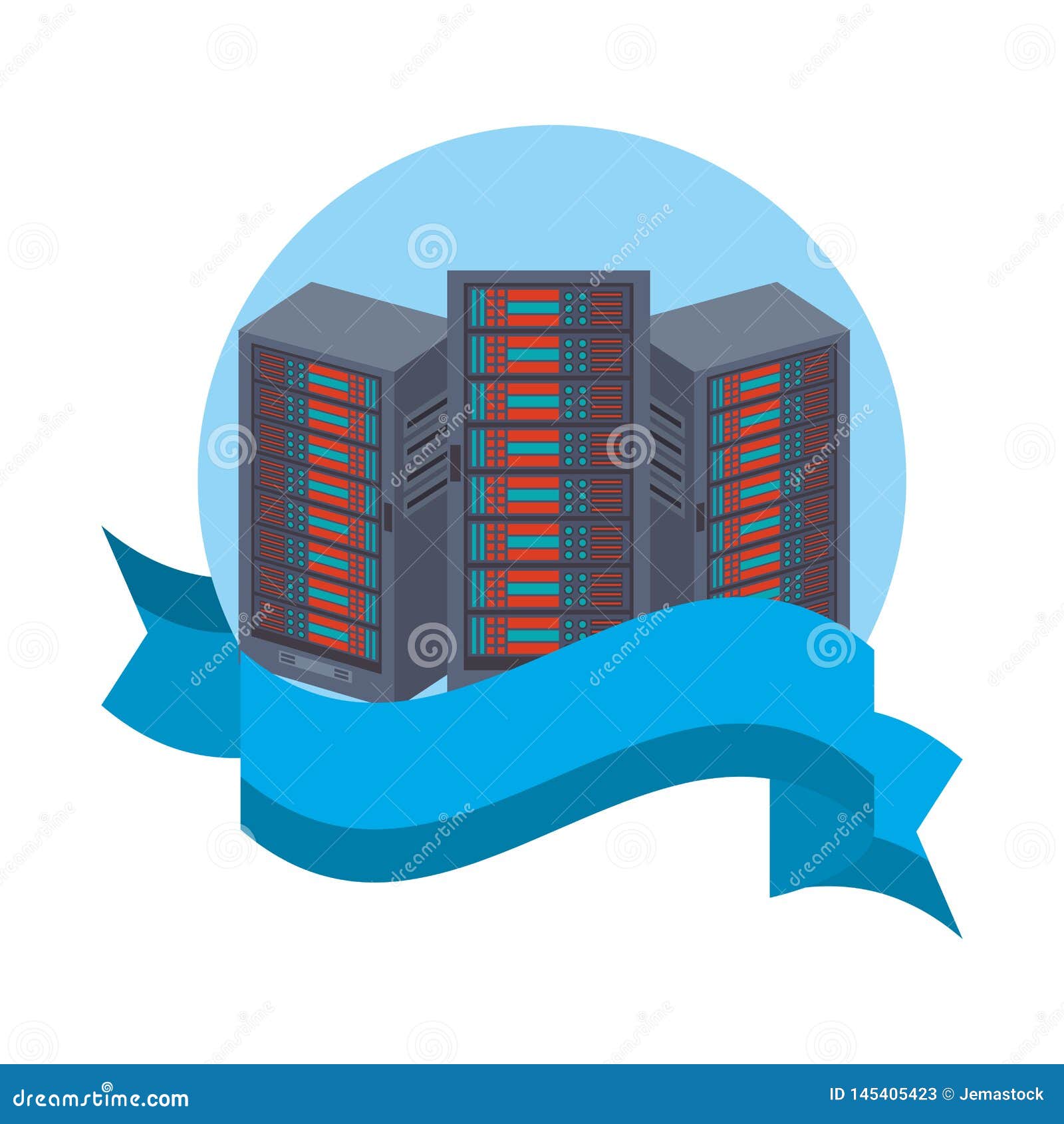 Database storage server stock vector. Illustration of community - 145405423