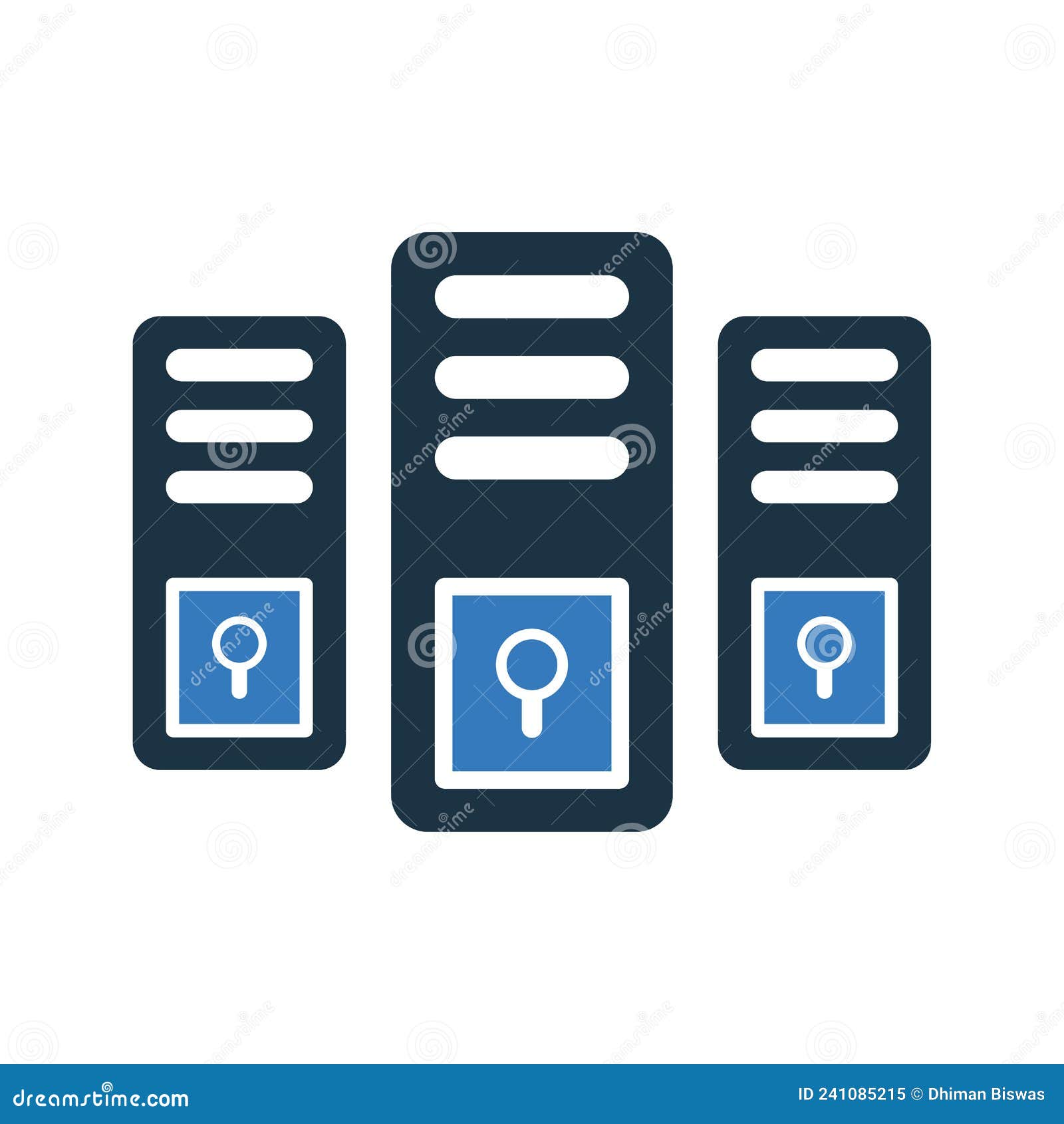 Database, Storage, Server Icon. Simple Editable Vector Design Isolated ...