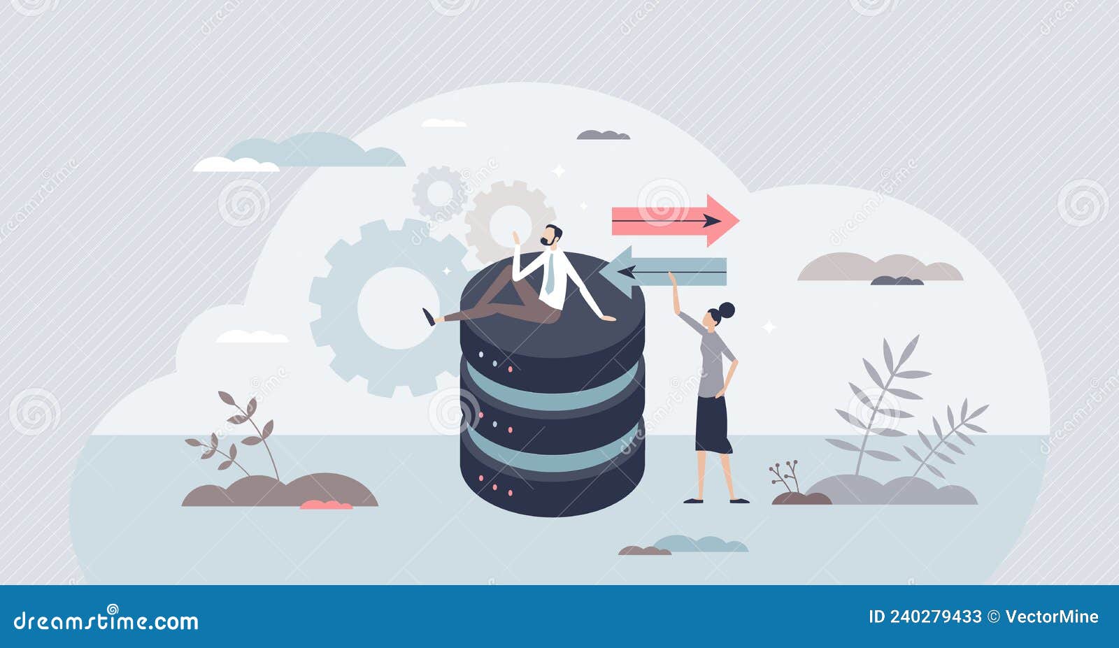 System Development Life Cycle Cartoon Vector | CartoonDealer.com #55342999