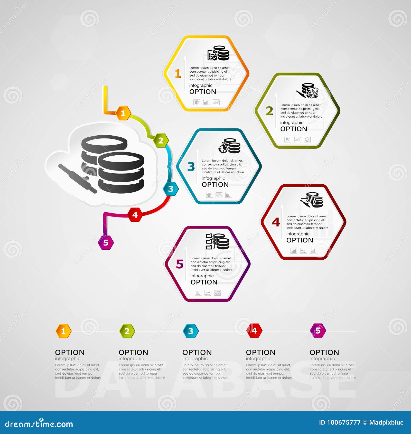 Database Timeline Infographics Stock Vector - Illustration of ...