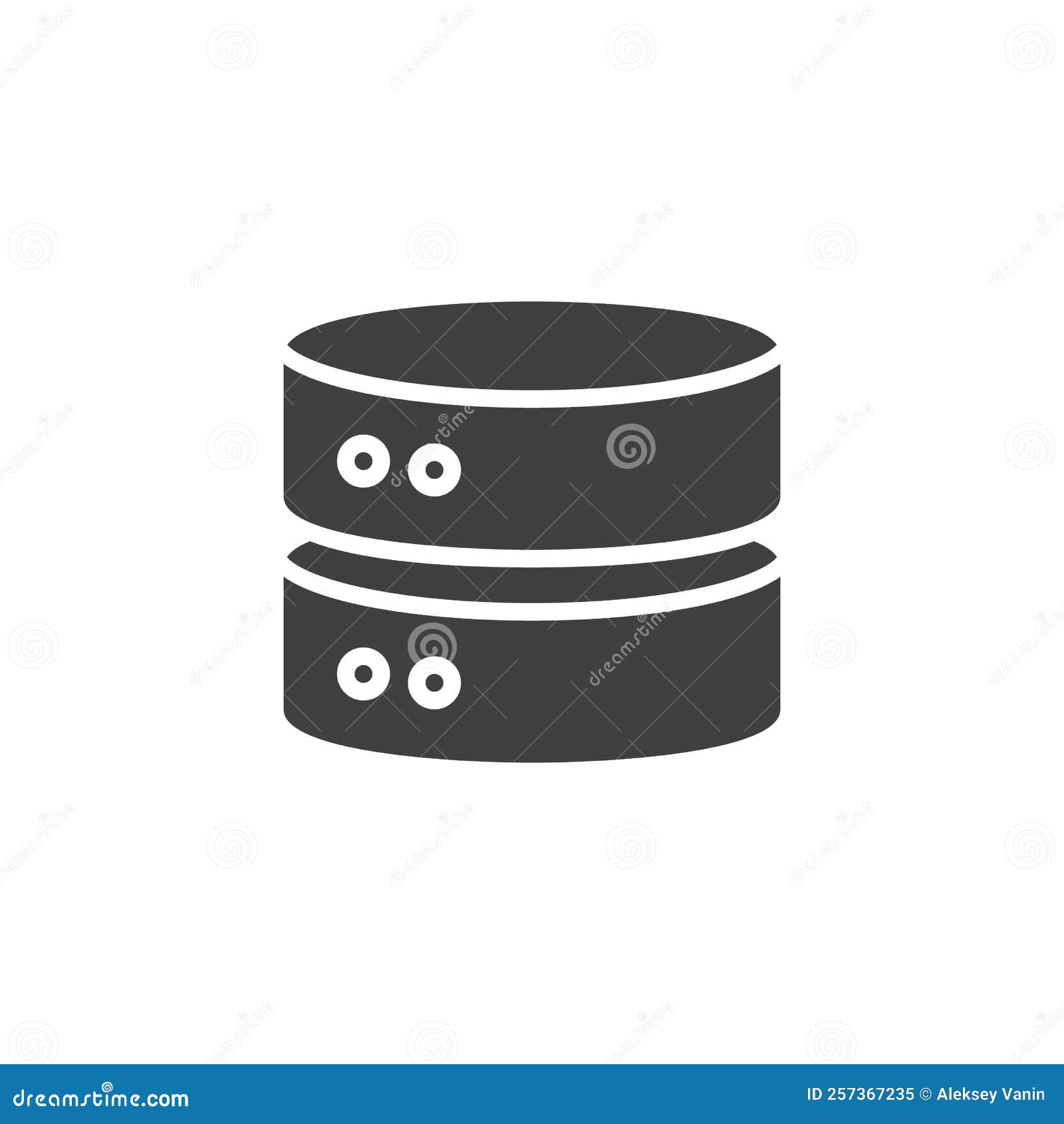 Database vector icon stock vector. Illustration of perfect - 257367235