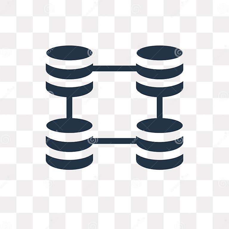 Database Vector Icon Isolated on Transparent Background, Database Transparency Concept Can Be ...
