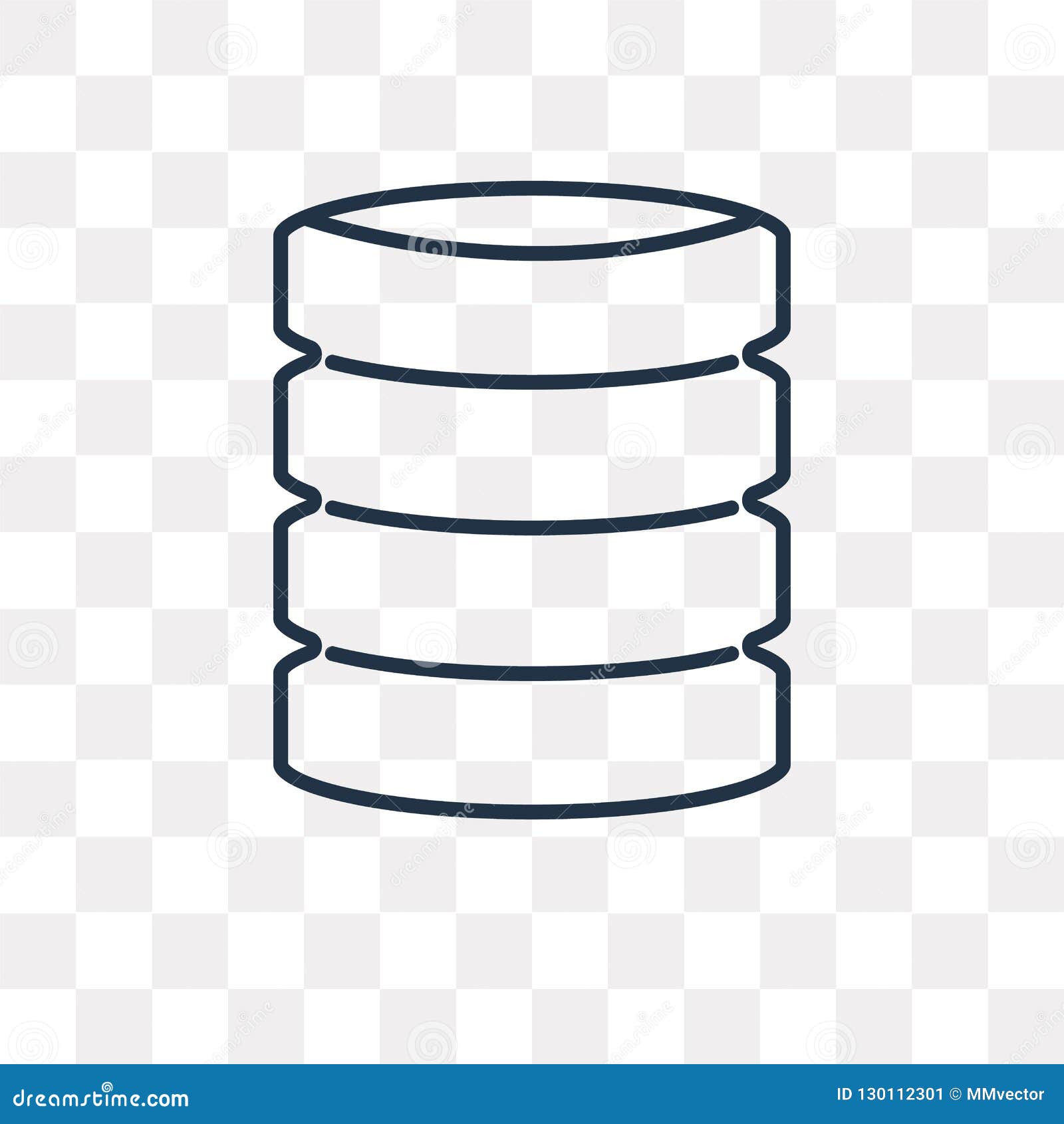 Database Vector Icon Isolated On White Background. Outline, Thin Line ... Database Vector Icon Isolated On White Background. Outline, Thin Line ...